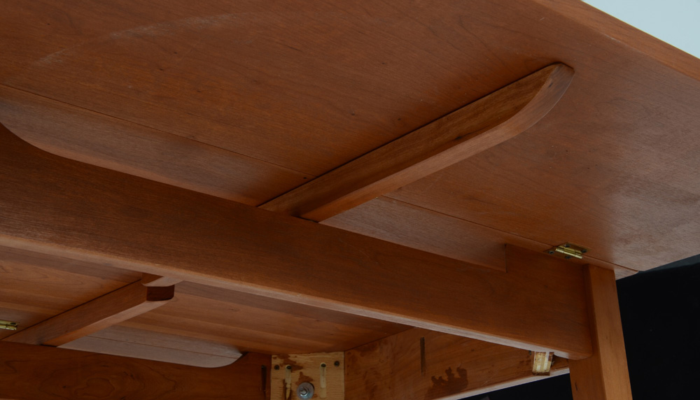 Solid Cherry Drop Leaf Table | EBTH