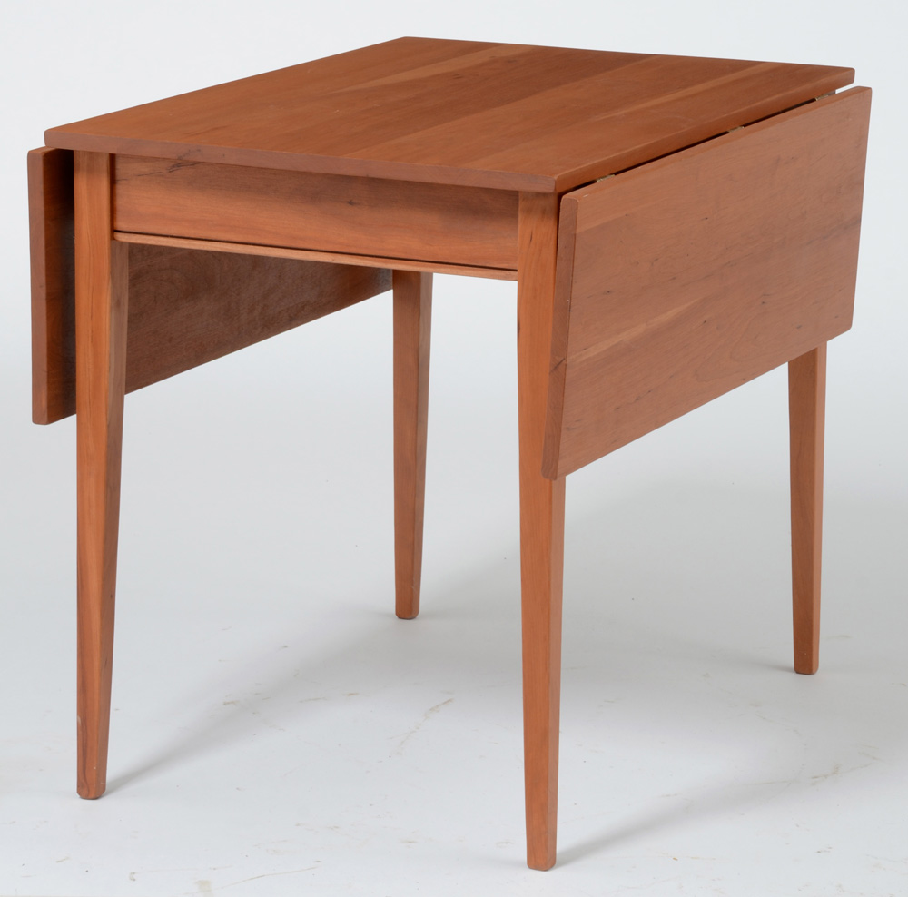 Solid Cherry Drop Leaf Table | EBTH