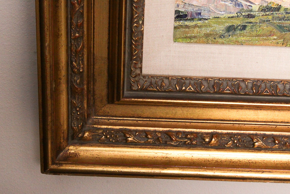 James Emery Greer Oil Painting on Canvas of a Panoramic Mountain ...
