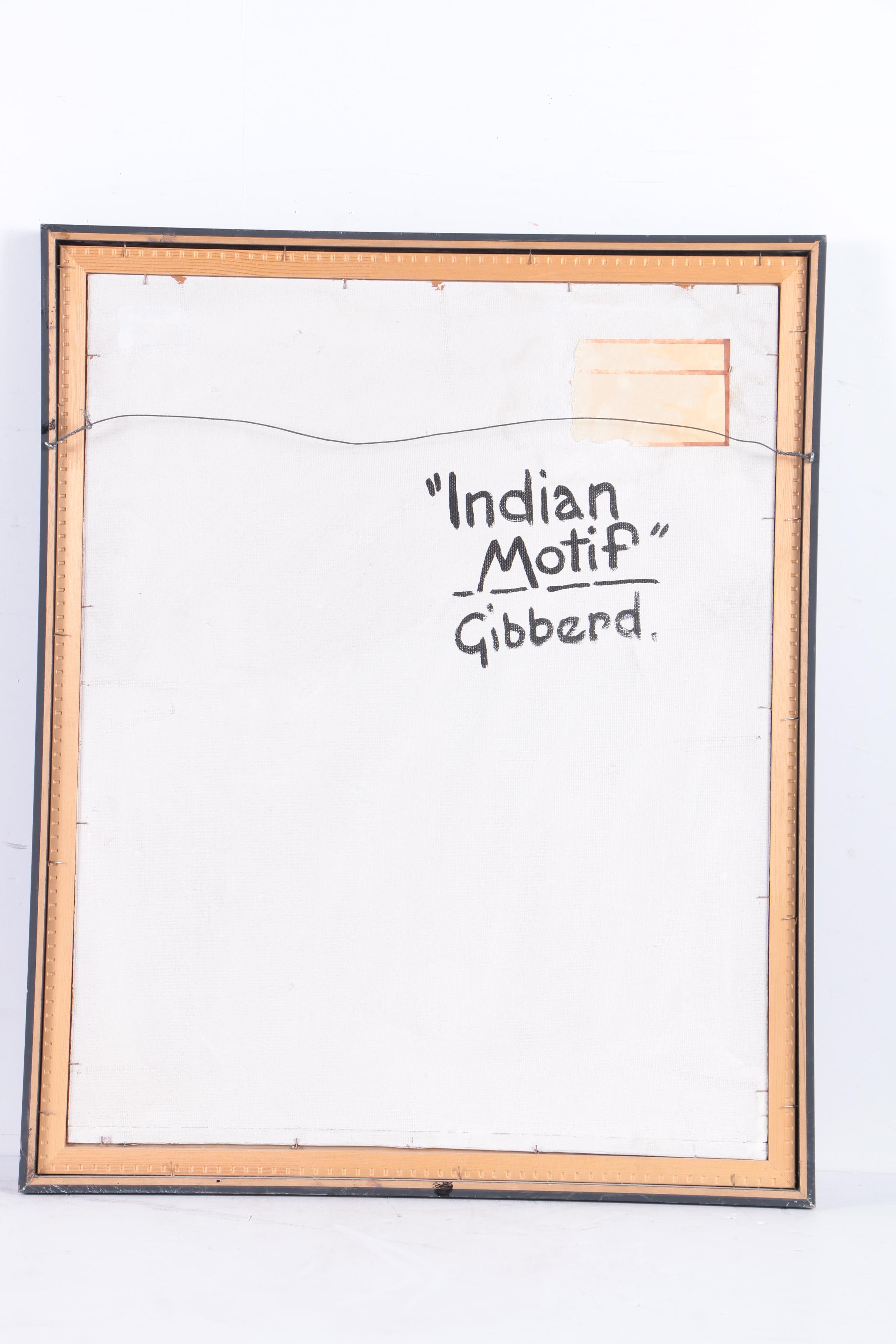 Eric Gibberd Oil Painting on Board "Indian Motif" | EBTH