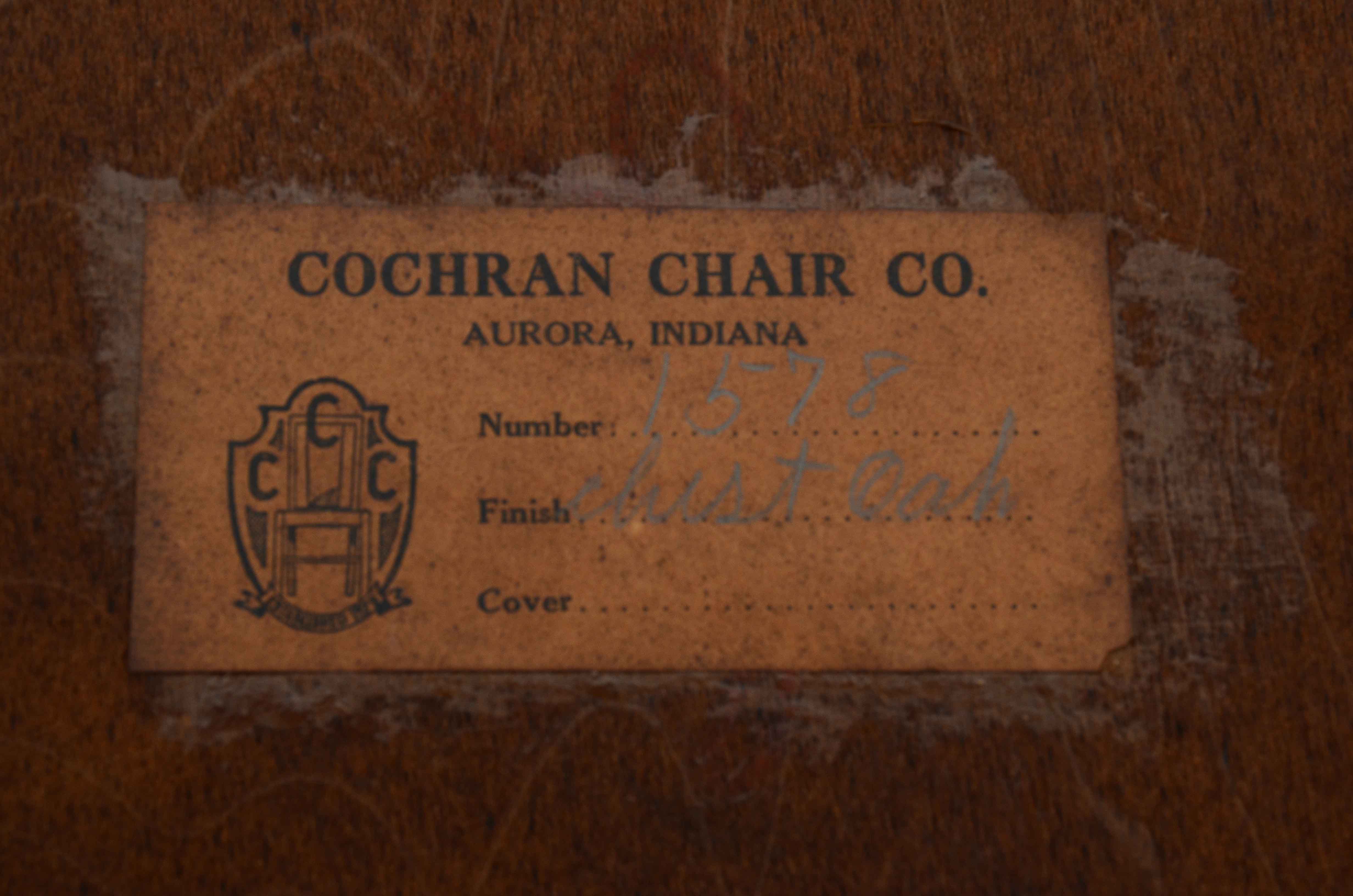 1920s Jacobean Revival Oak China Cabinet by Cochran Chair Co | EBTH