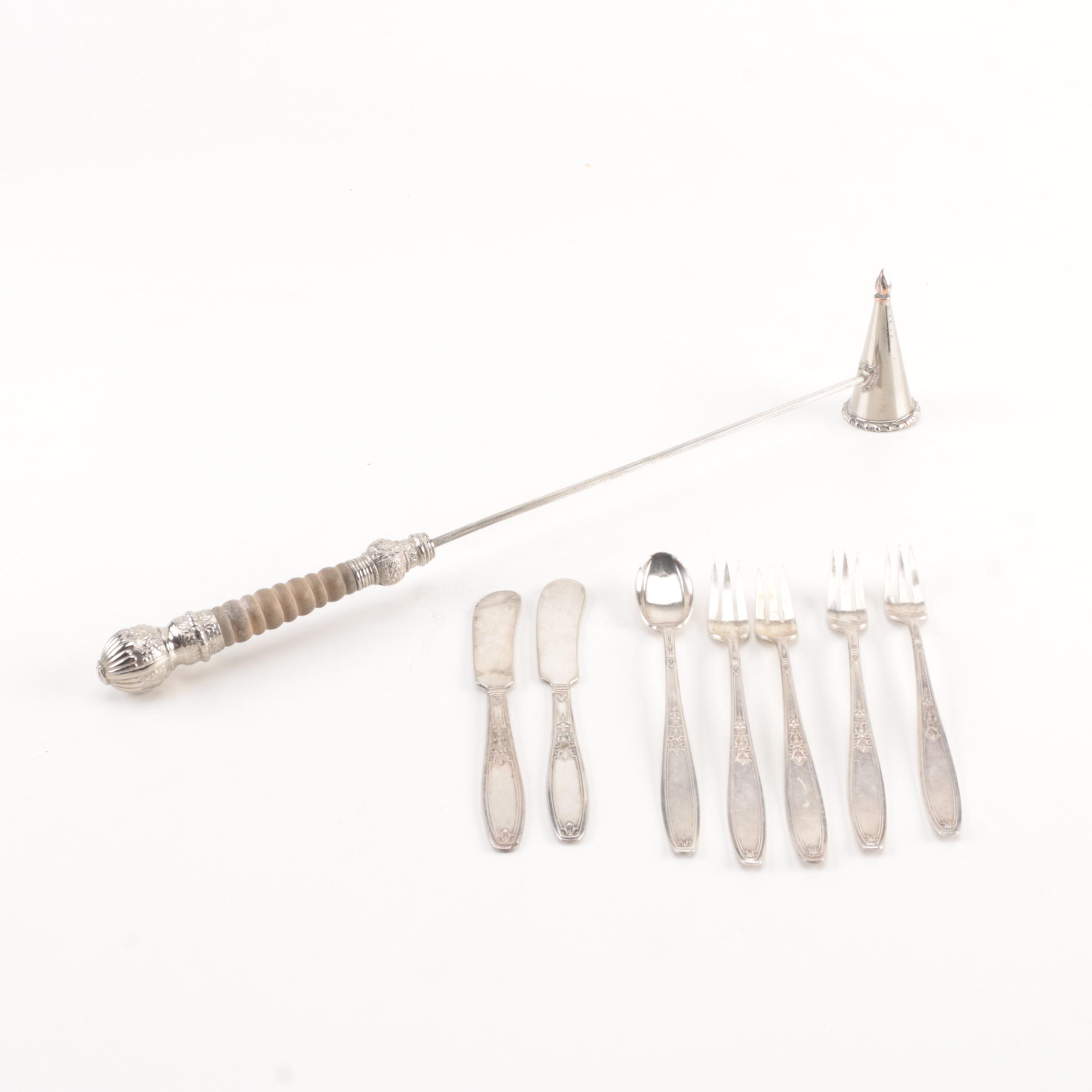 Wilcox Silver Plate Co. "Paisley" Silver Plate Coffee and Tea Set with ...