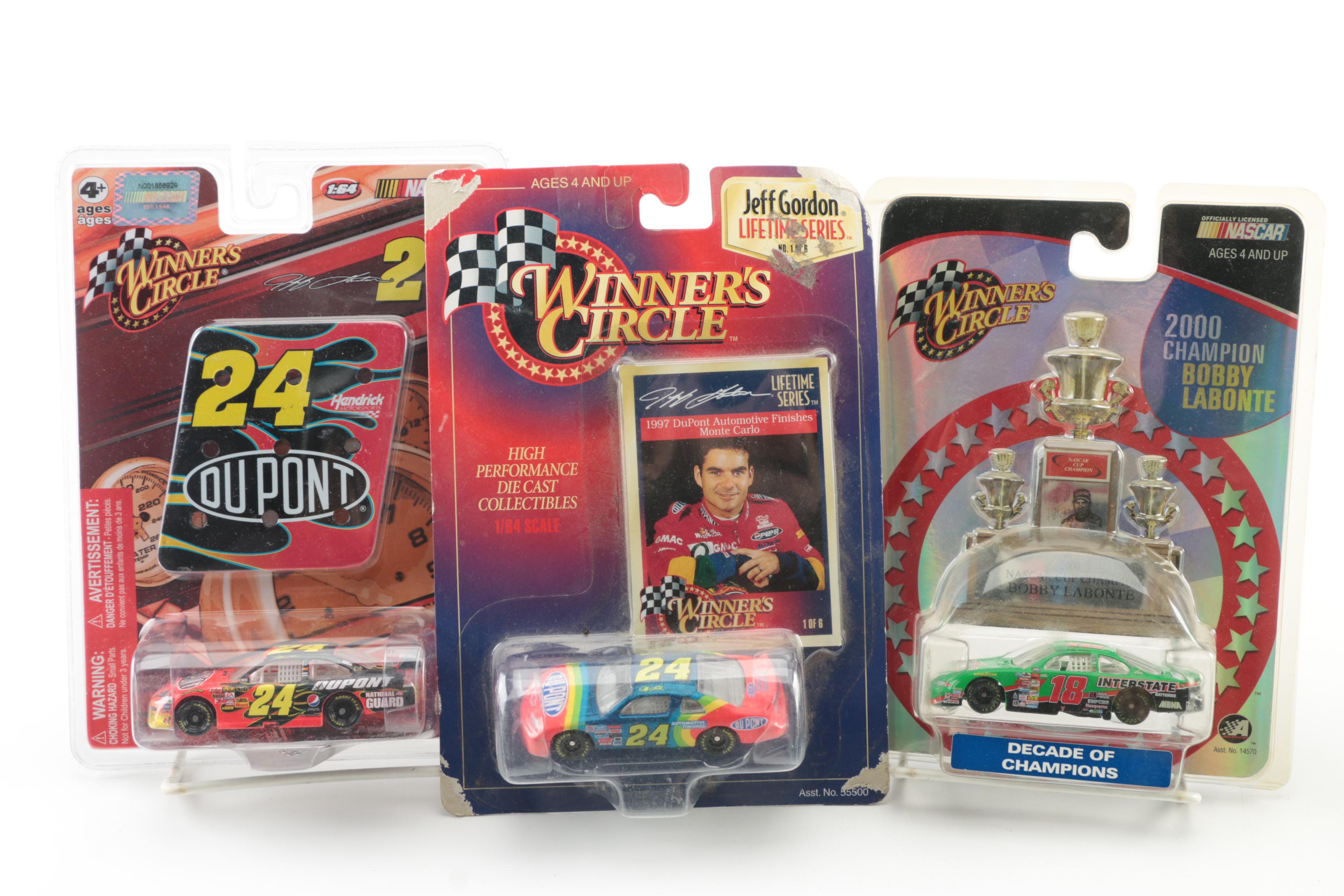 Twenty-Five NASCAR Replica Toy Cars Featuring Jeff Gordon and Dale ...