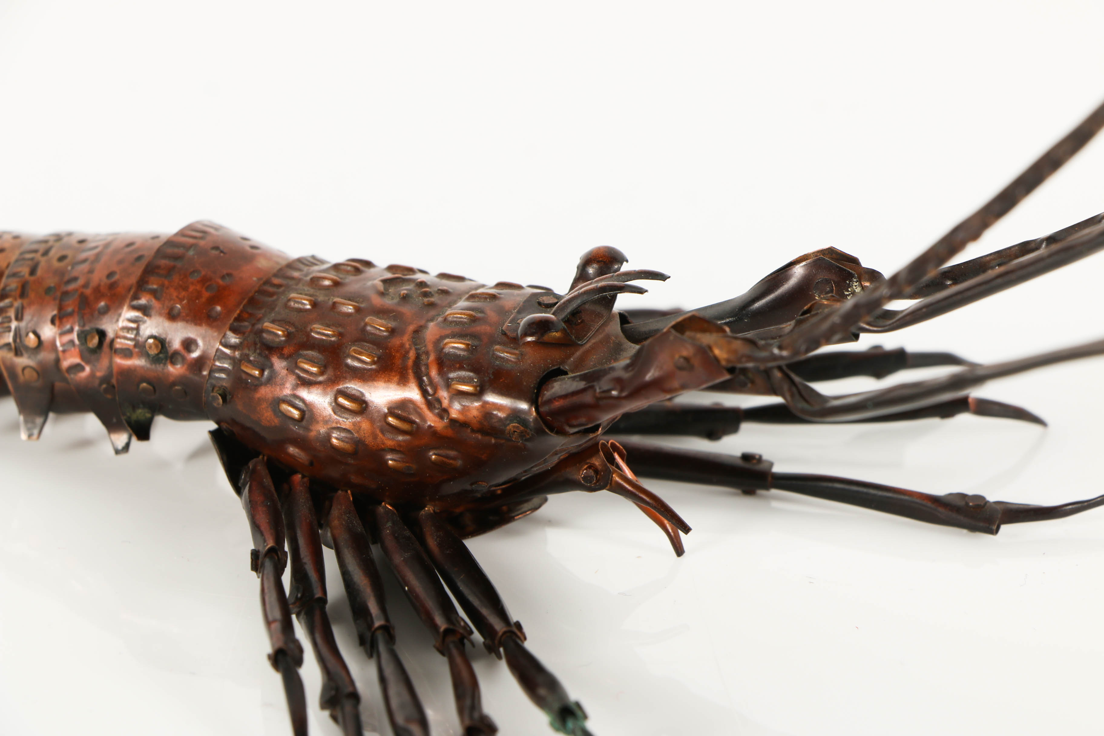 Japanese Articulated Copper Okimono Crayfish | EBTH