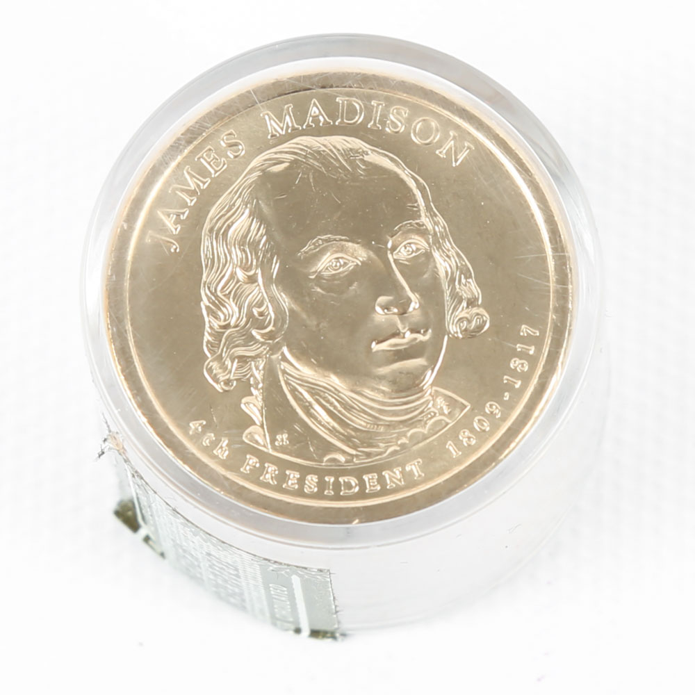James Madison Commemorative One Dollar Coins | EBTH