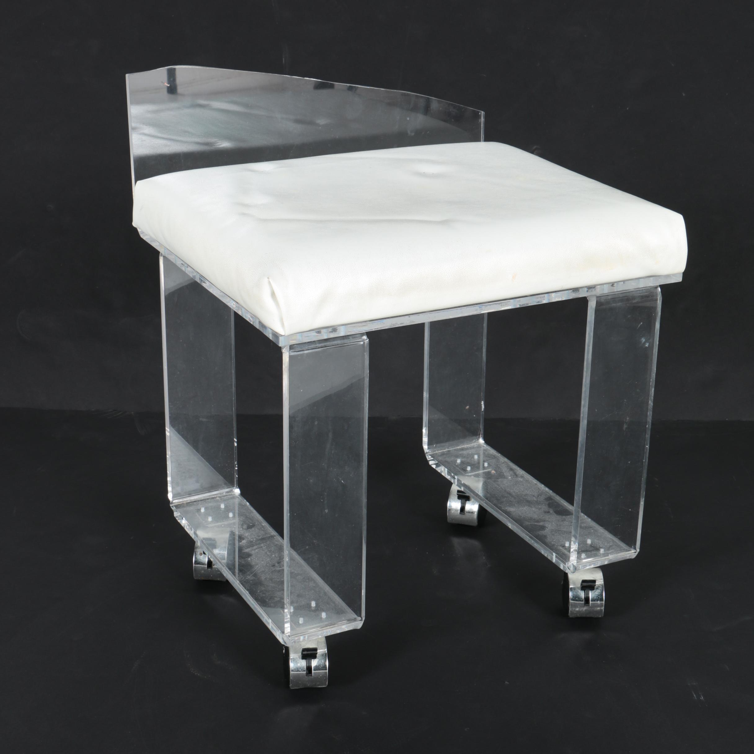 Modern Lucite Stool | EBTH