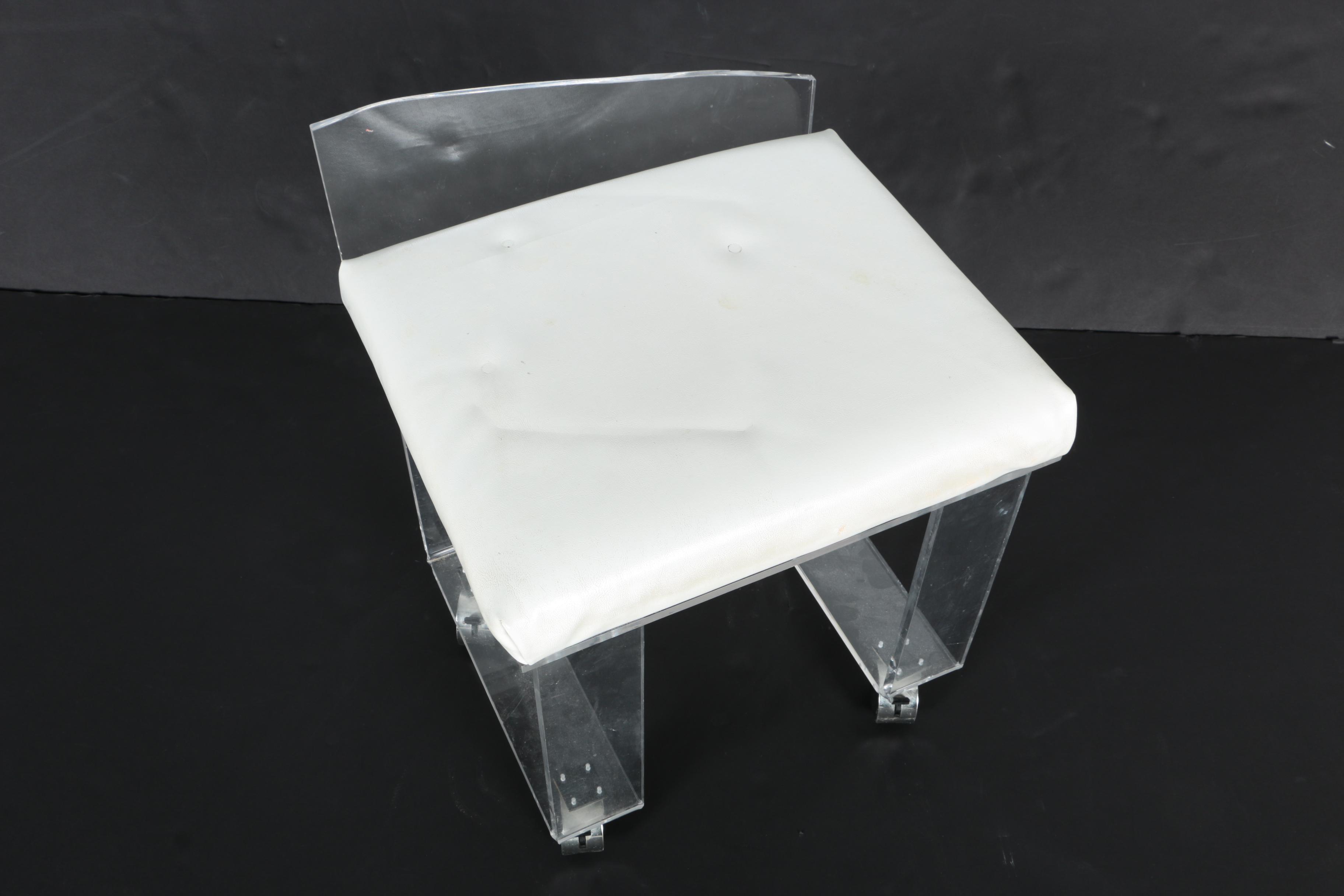 Modern Lucite Stool | EBTH