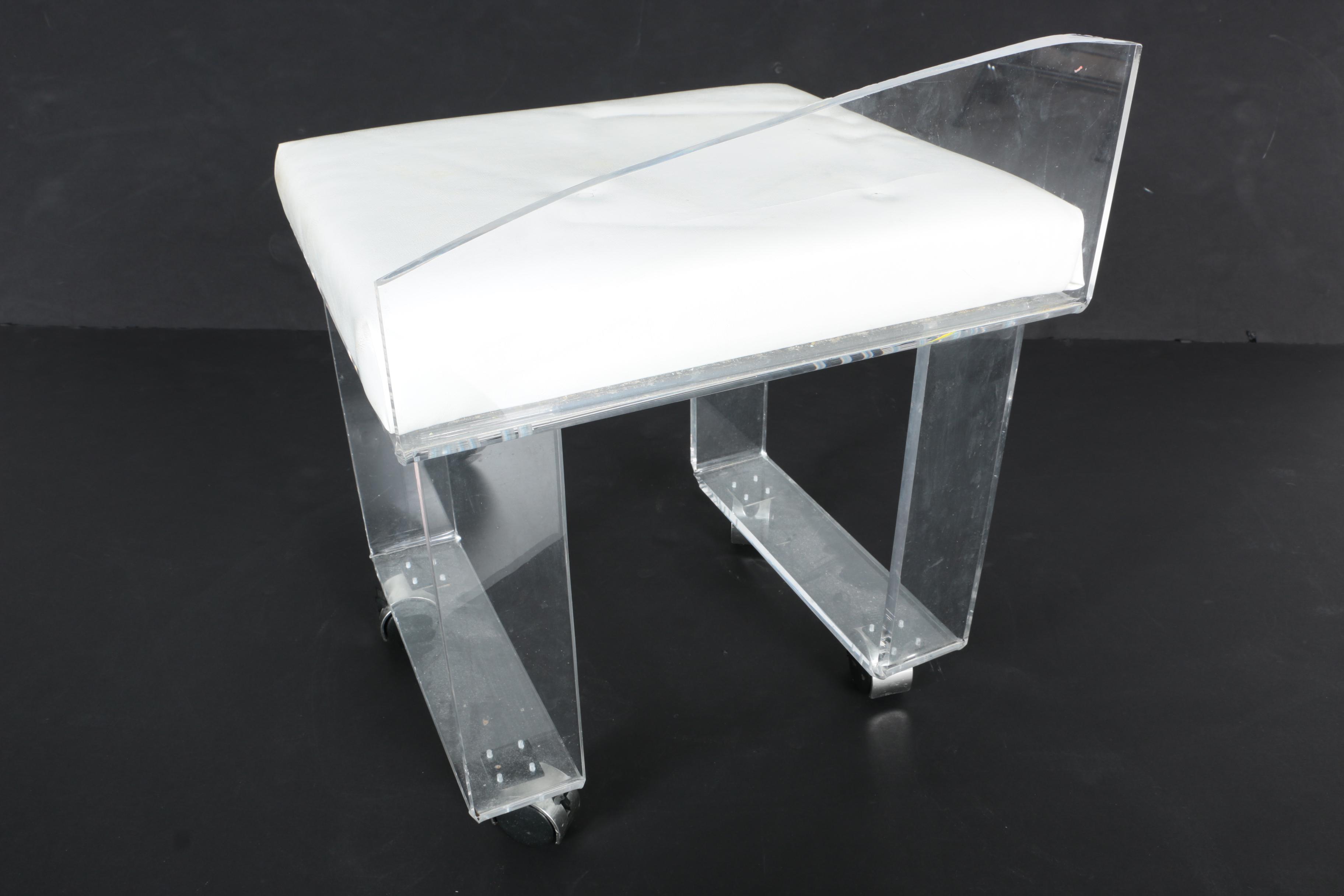 Modern Lucite Stool | EBTH