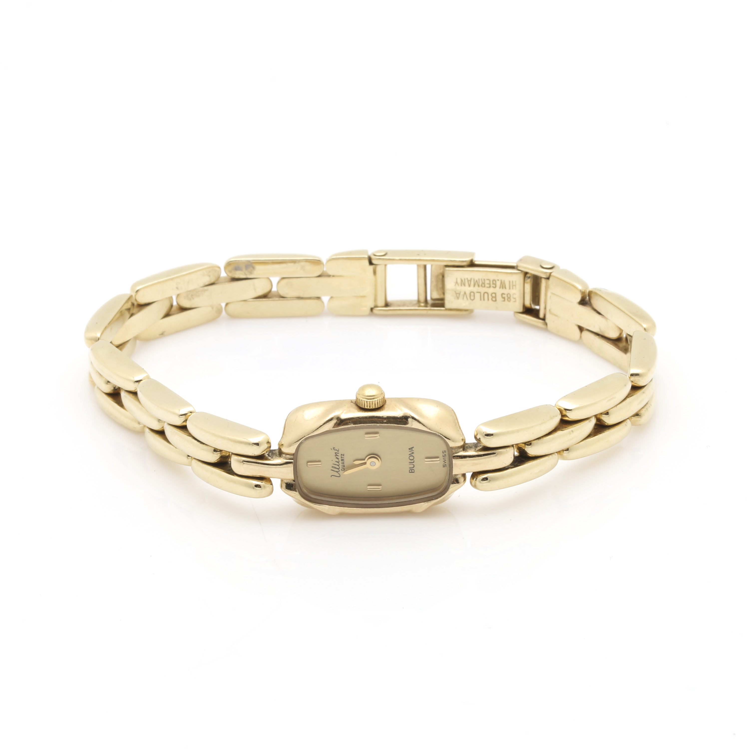 Bulova Ultimé 14K Yellow Gold Analog Wristwatch | EBTH