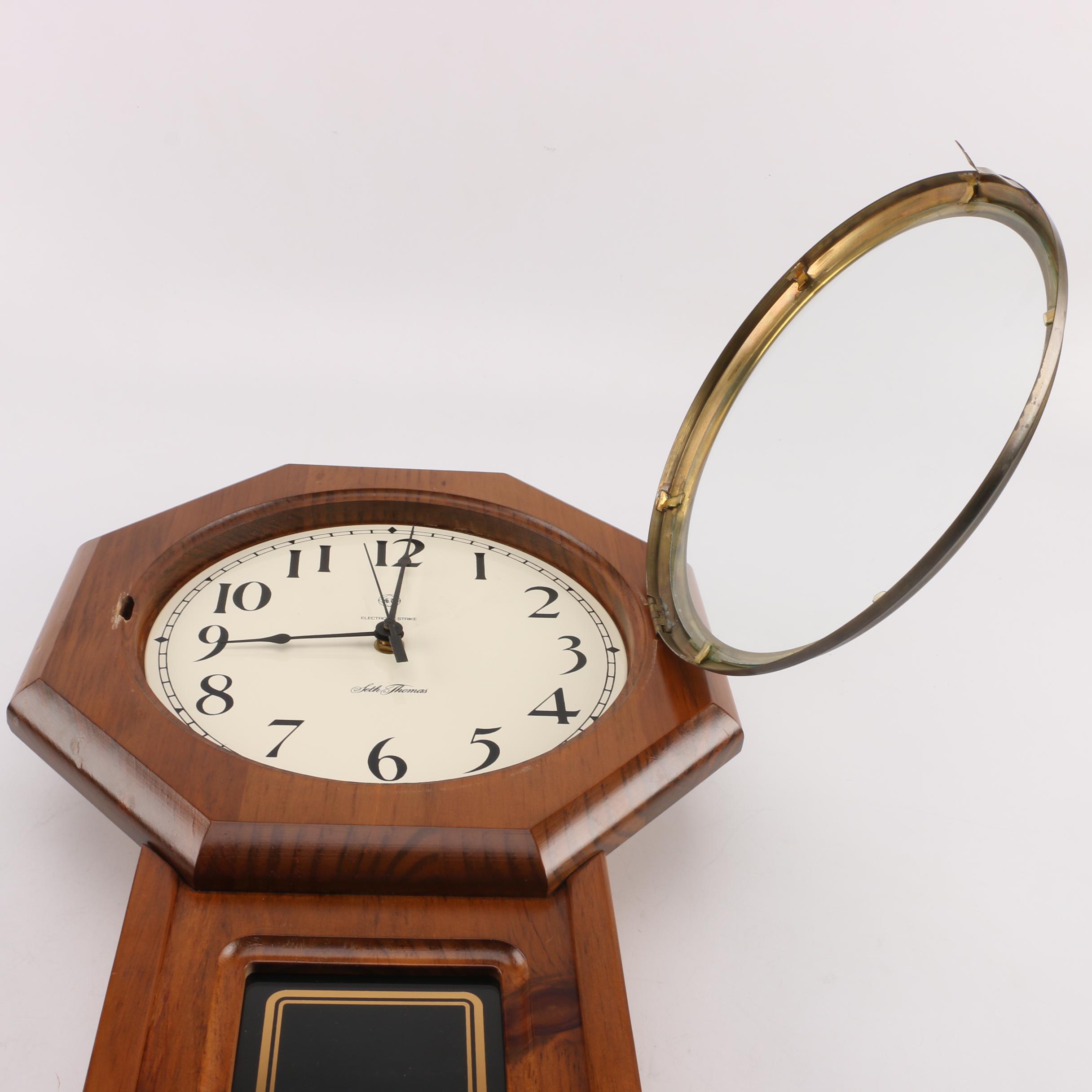 Seth Thomas Electric Strike Regulator Style Wall Clock | EBTH