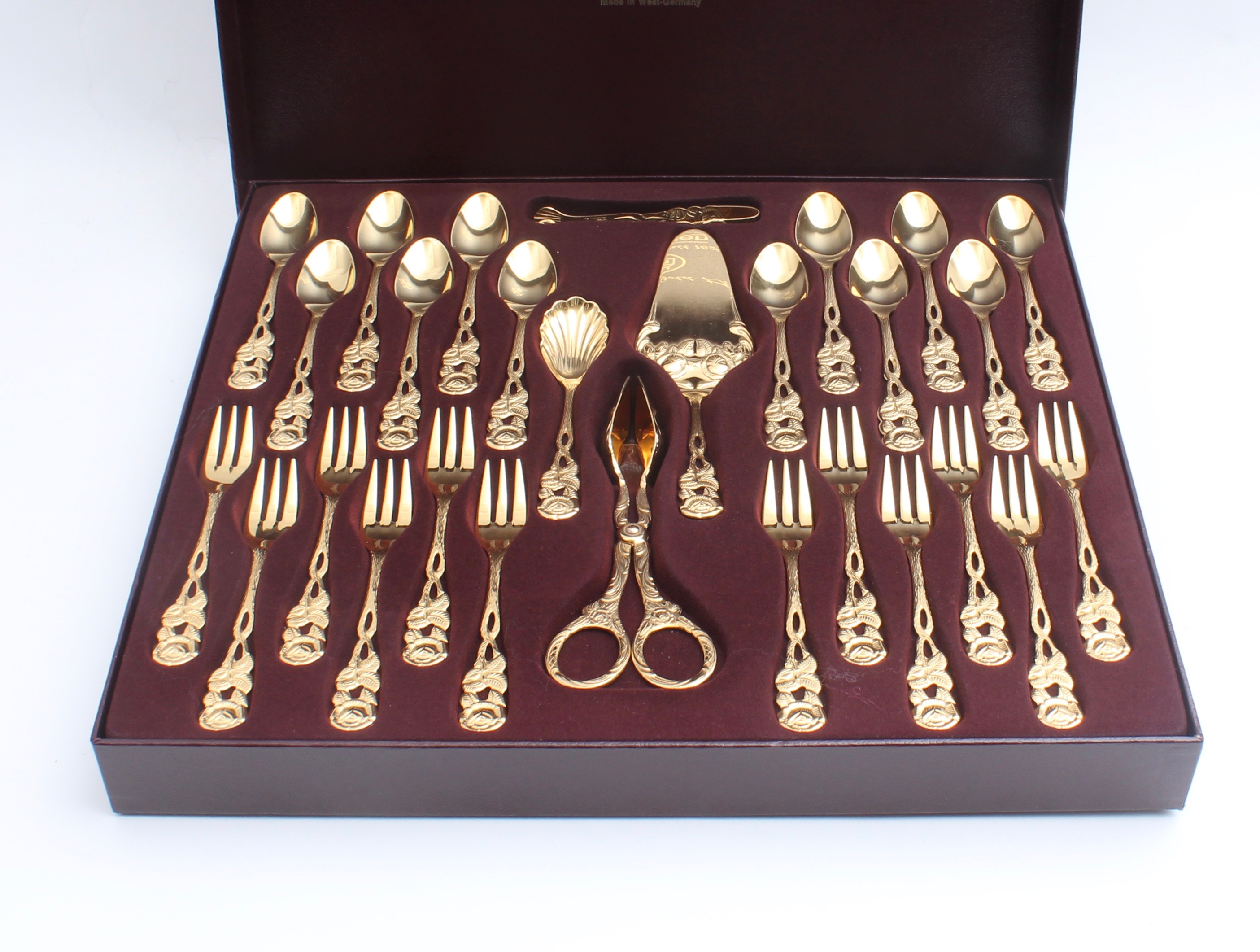 Solingen "Hostess" 23/24K Gold Plated Flatware | EBTH