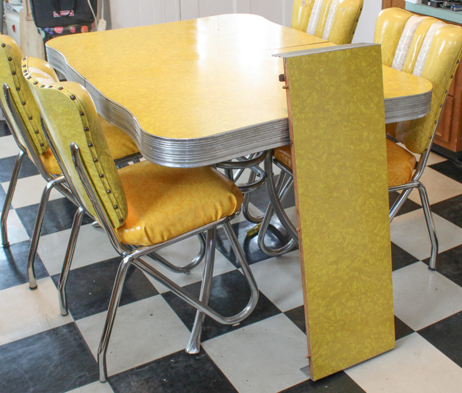 Vintage Mid-Century Yellow Dining Set | EBTH