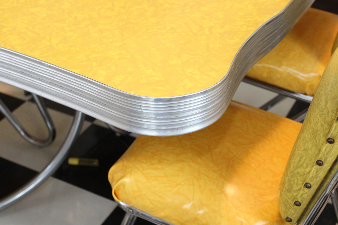 Vintage Mid-Century Yellow Dining Set | EBTH