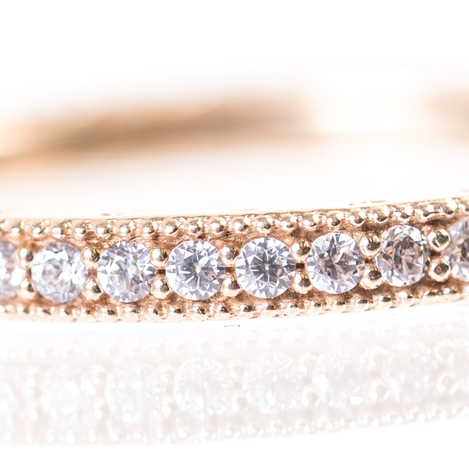 Pandora 14K Yellow Gold and Cubic Zirconia Eternity Band | EBTH