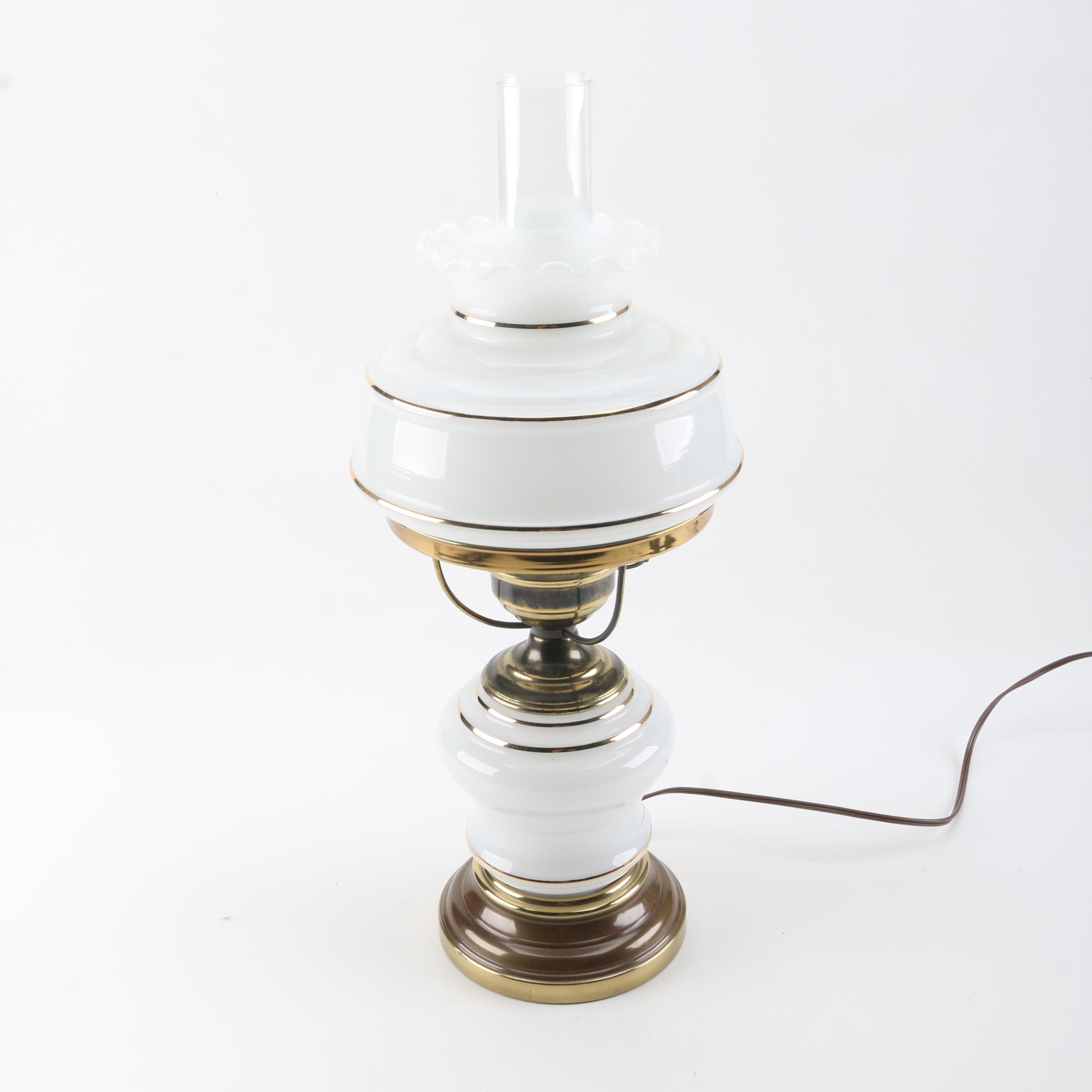 Hurricane Style Table Lamp | EBTH
