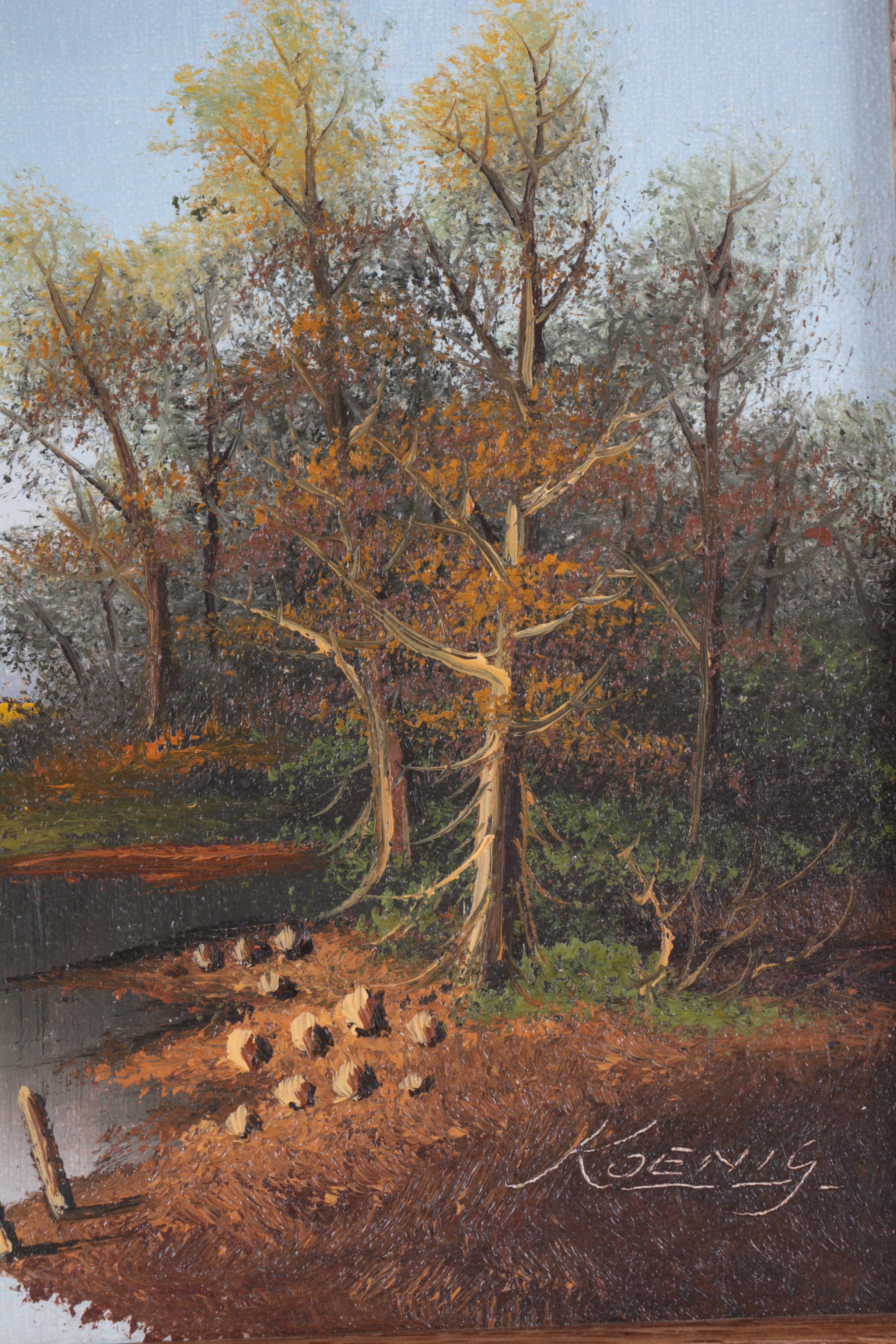 Koenig Oil Painting on Canvas Landscape | EBTH