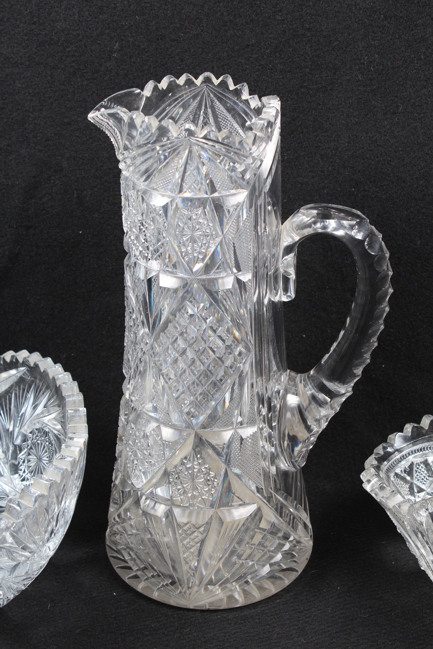 Mainly American Brilliant Cut Glass Hobstar Assortment | EBTH