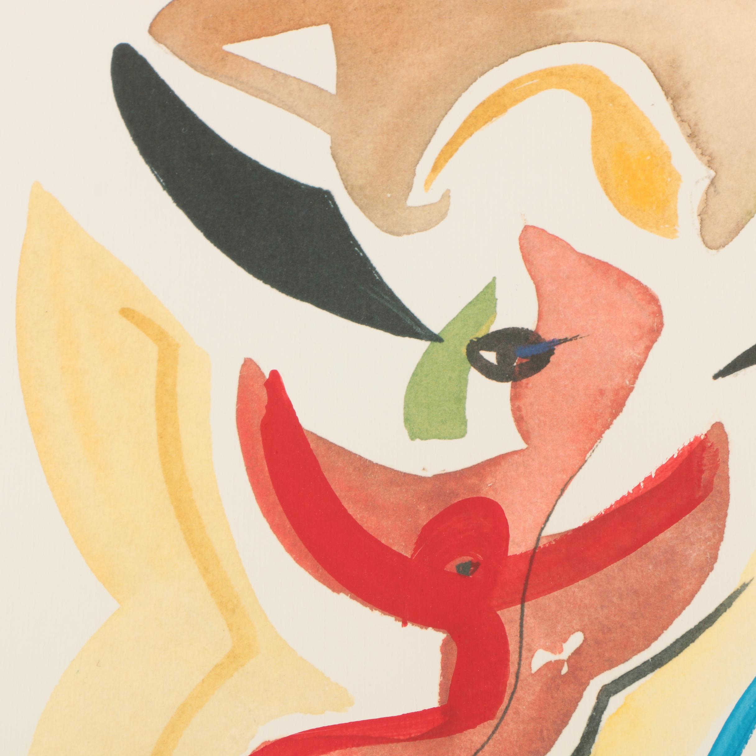 Alfred Gockel Embellished Offset Lithograph on Paper | EBTH