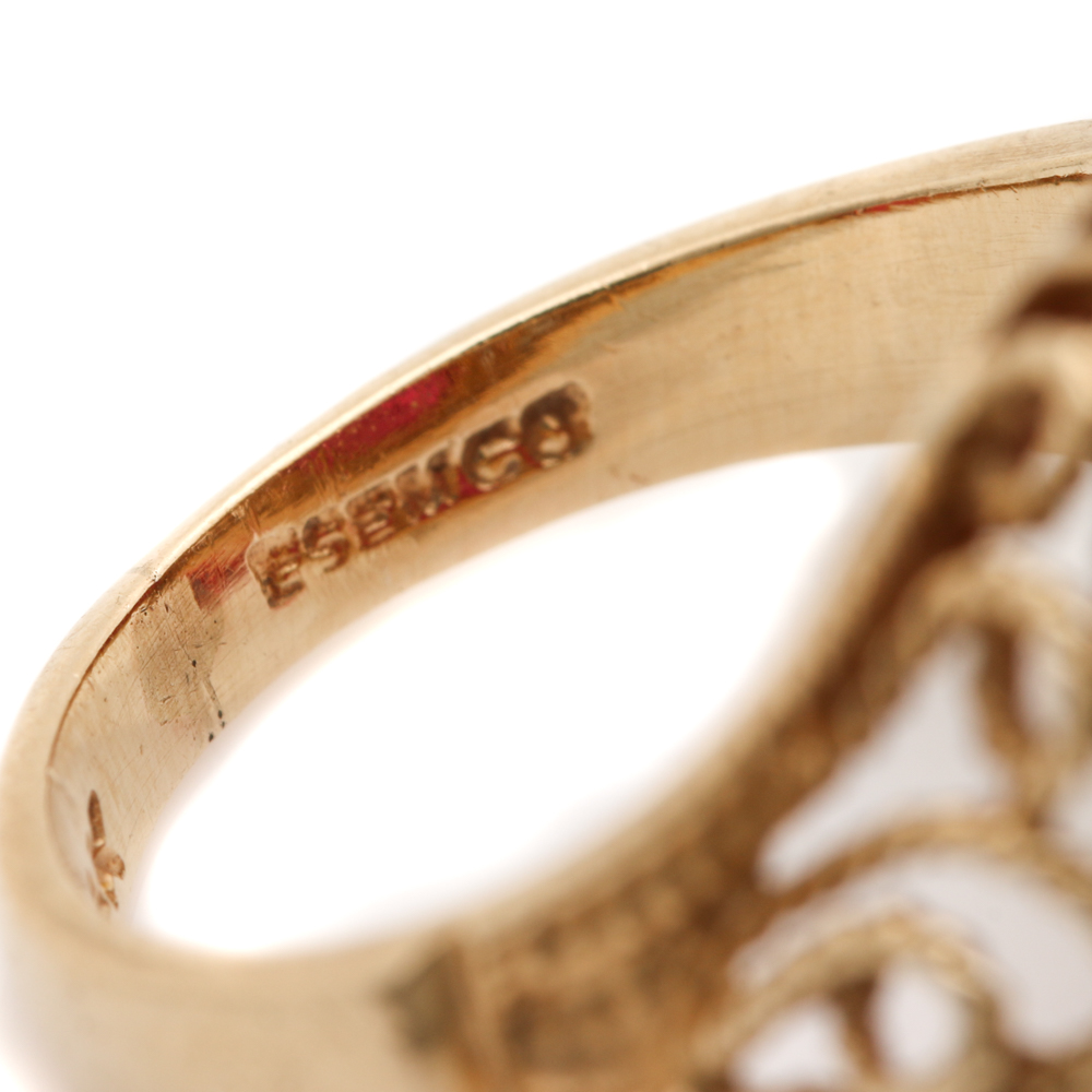 Esemco 14K Yellow Gold Ruby Ring | EBTH
