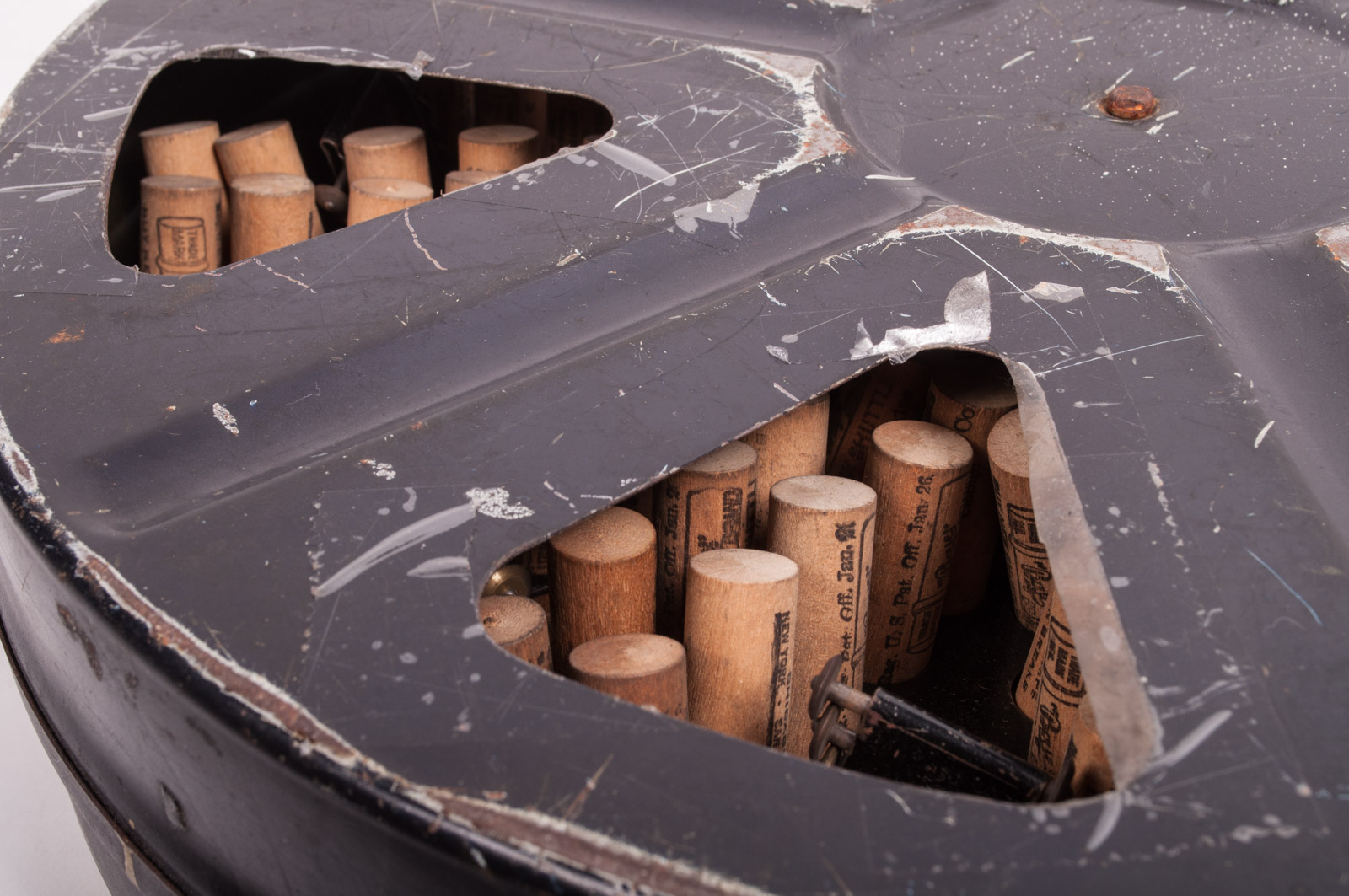 Antique 1909 Boye Brand Needles and Shuttles Dispenser Cabinet | EBTH