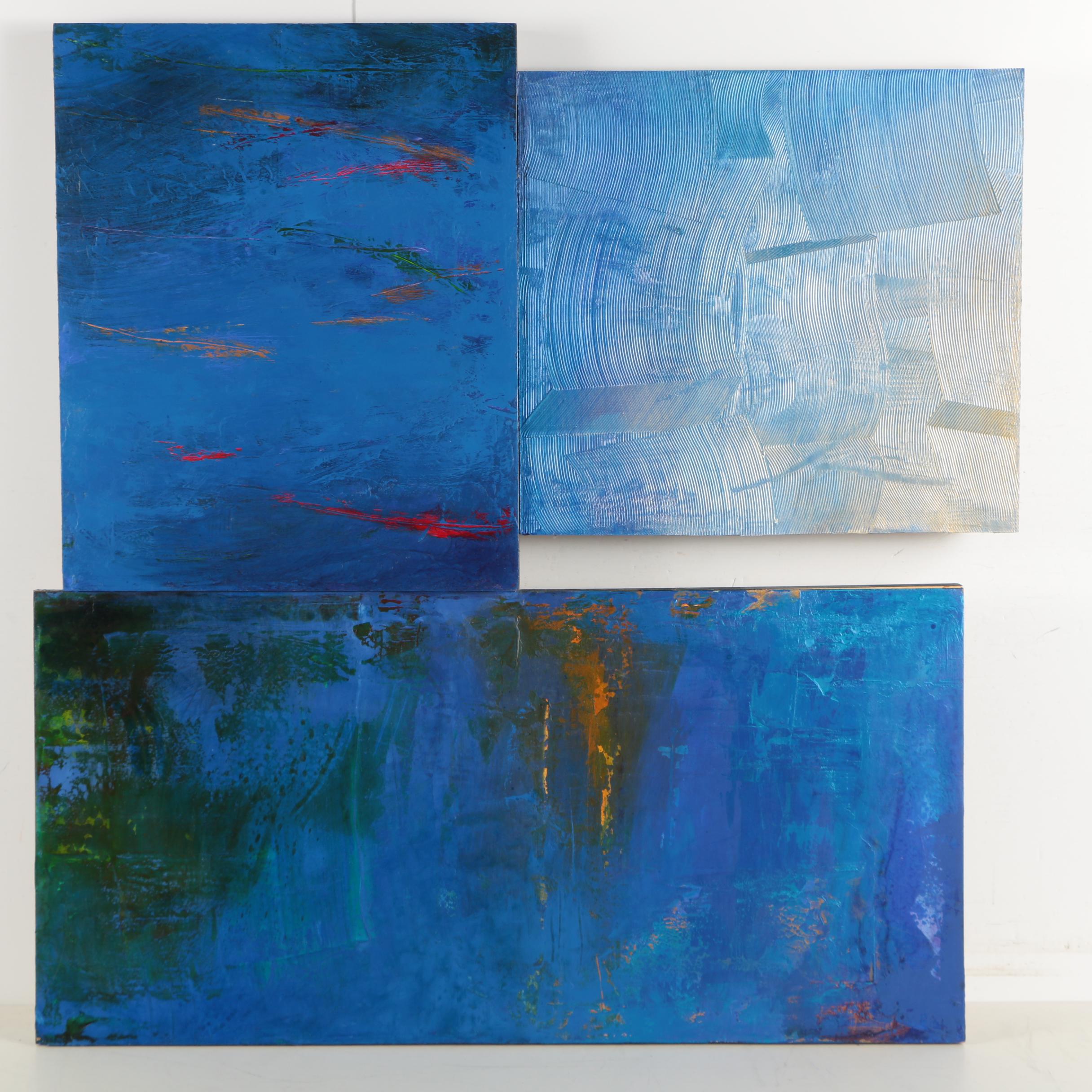 Sculptural Oil Painting Attributed to Robert Rector | EBTH