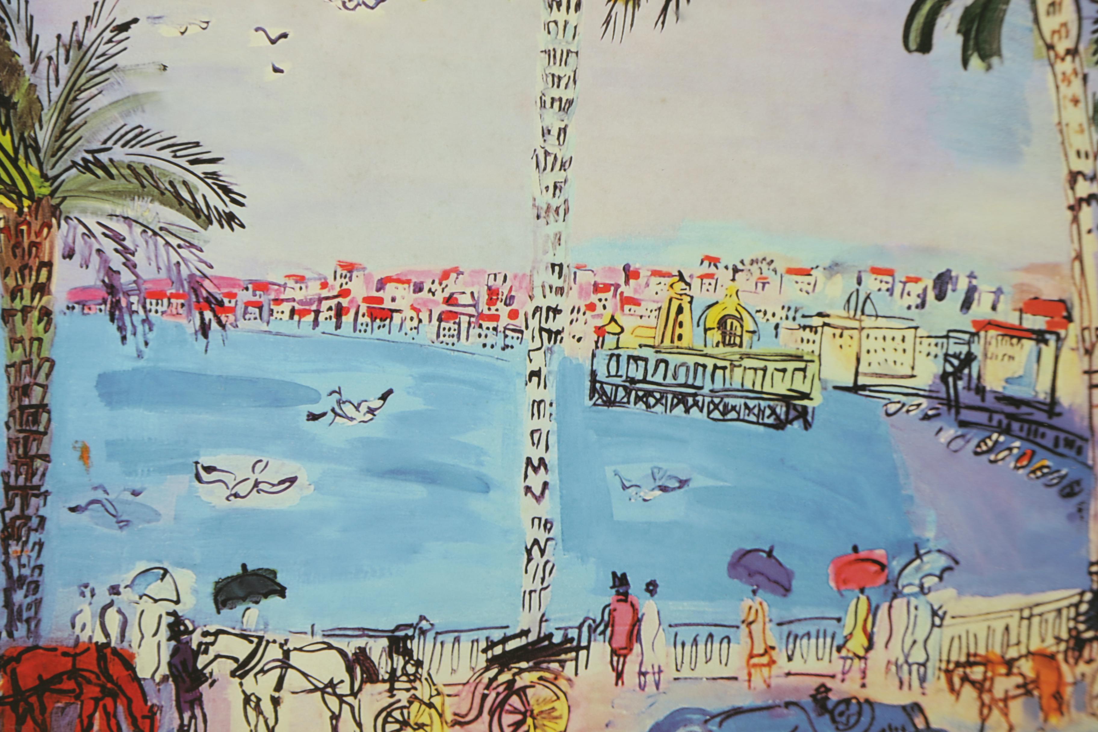 Offset lithograph on Paper After Raoul Dufy "Blue Palm Trees" | EBTH