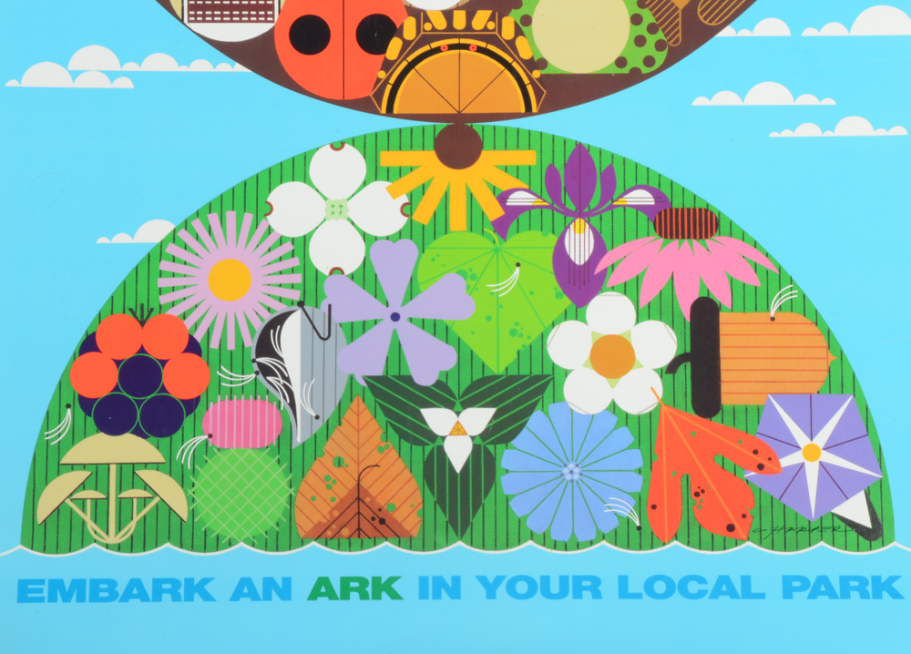 Charley Harper Hamilton County "Parks" Poster | EBTH