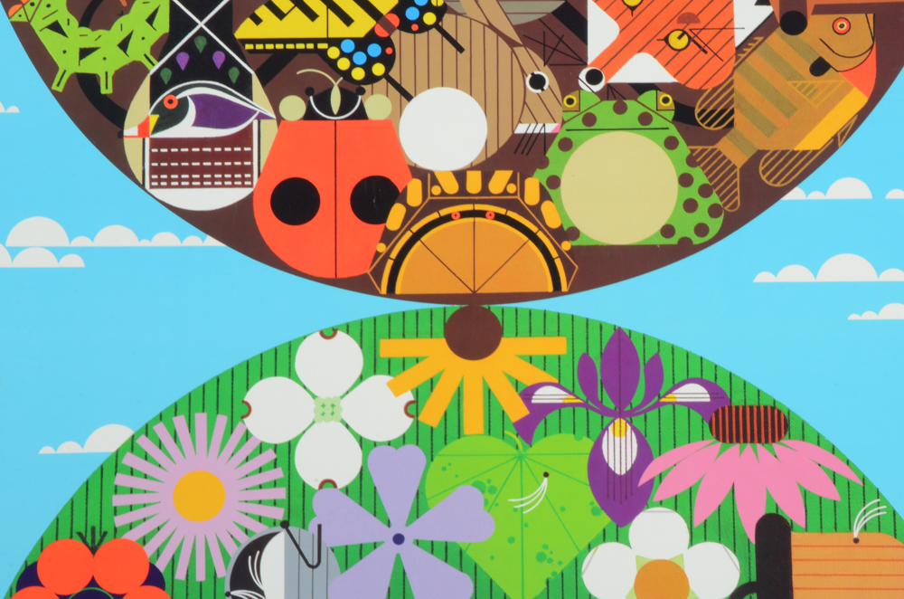 Charley Harper Hamilton County "Parks" Poster | EBTH