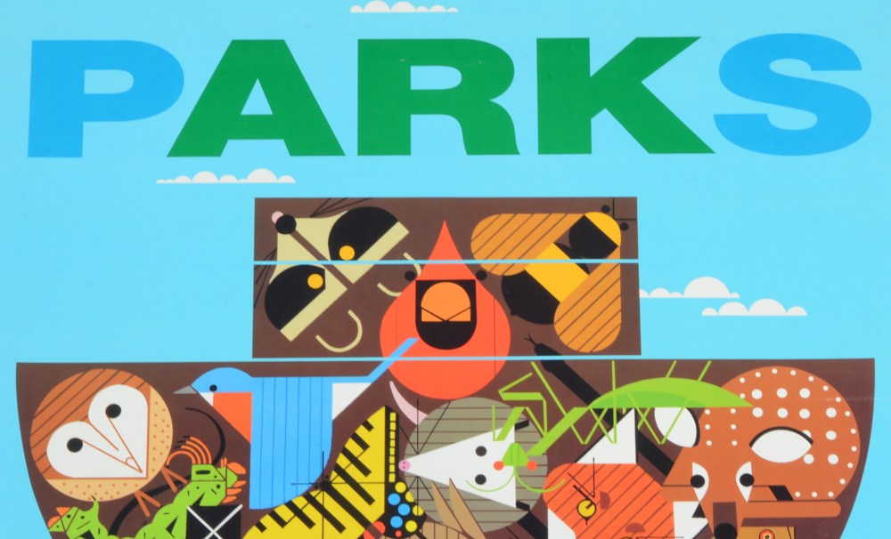 Charley Harper Hamilton County "Parks" Poster | EBTH