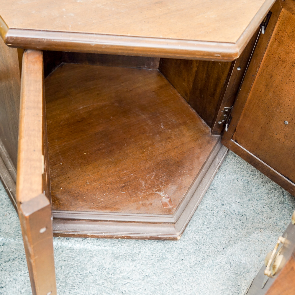 Mediterranean Style Hexagonal Side Table-Cabinet | EBTH