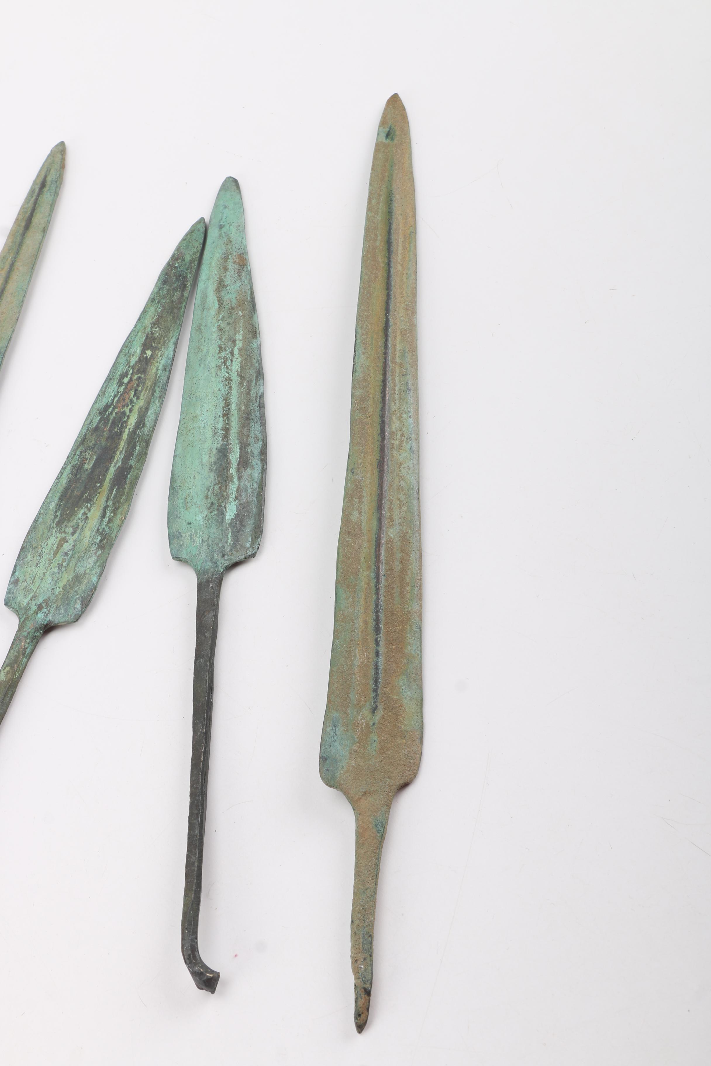 Four Metal Spear Points | EBTH