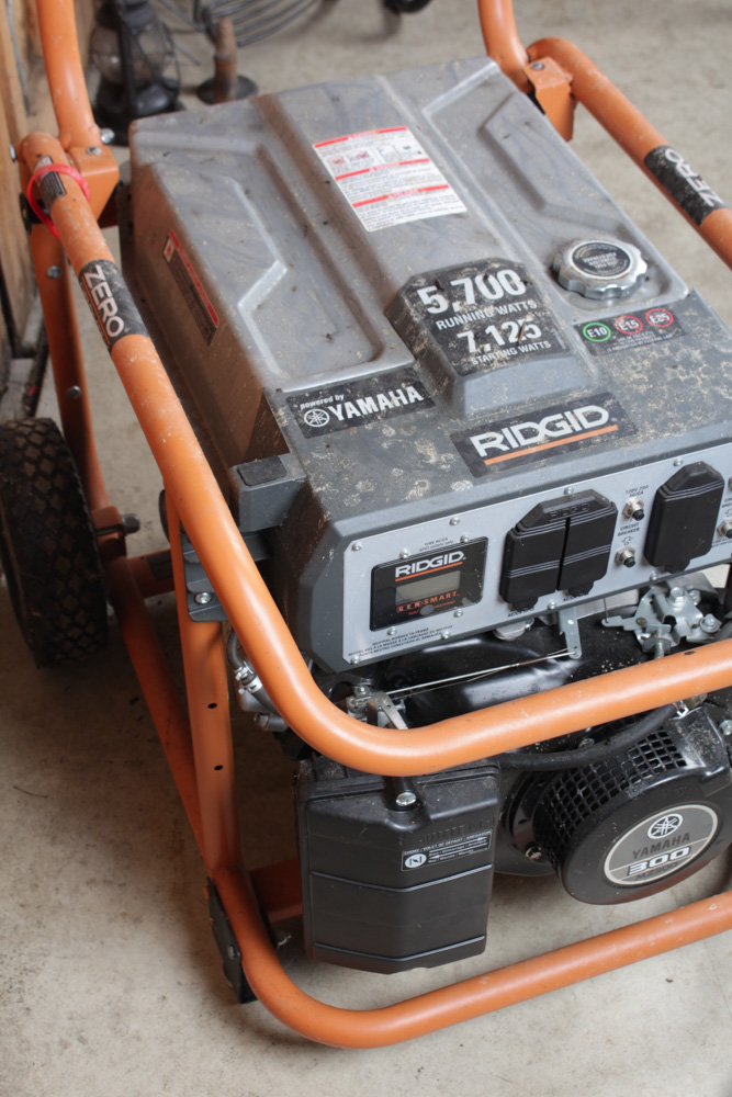 Rigid 5700 Watt Yamaha Powered Portable Generator | EBTH