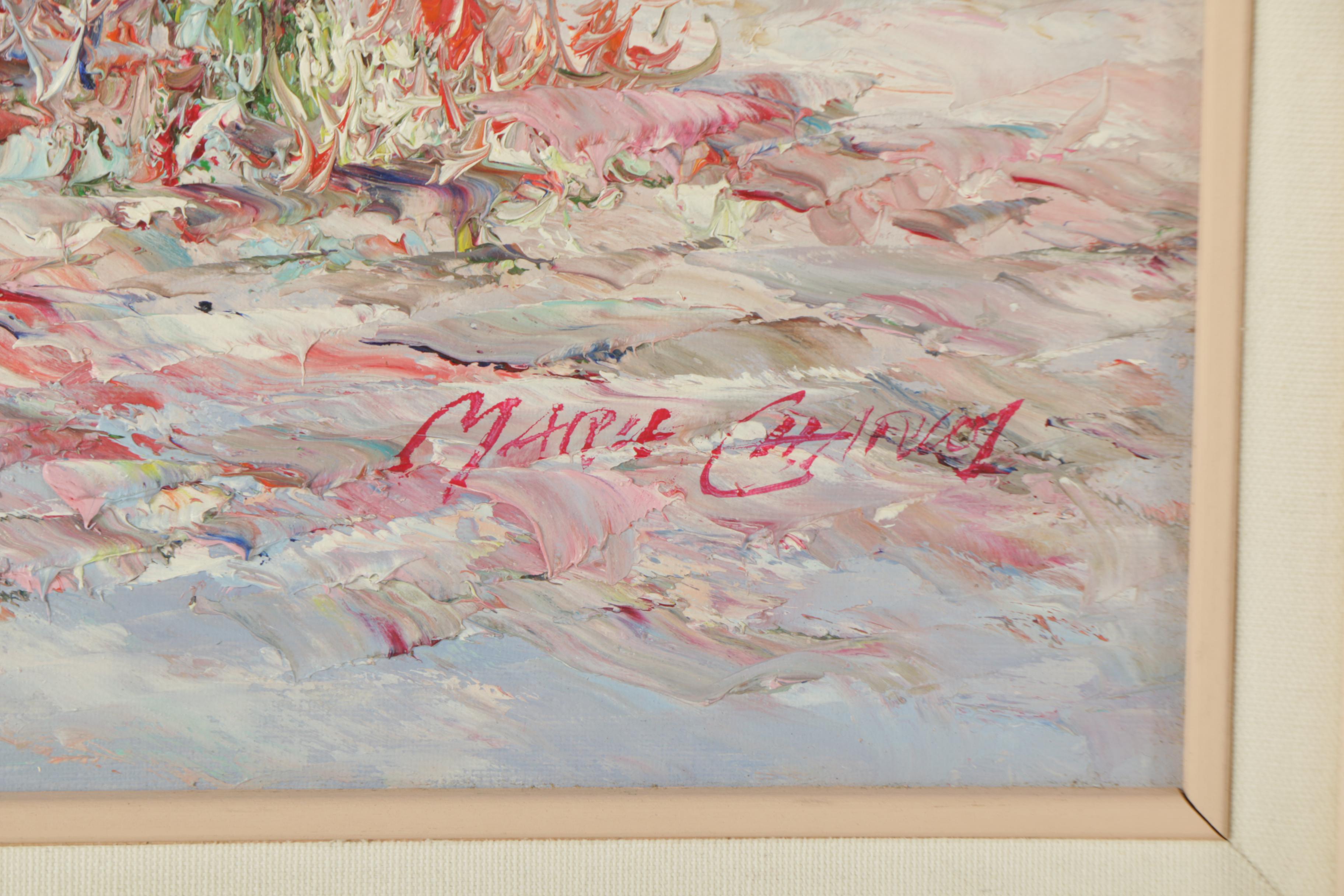 Marie Charlot Oil Painting on Board "Ladies by the Sea" | EBTH