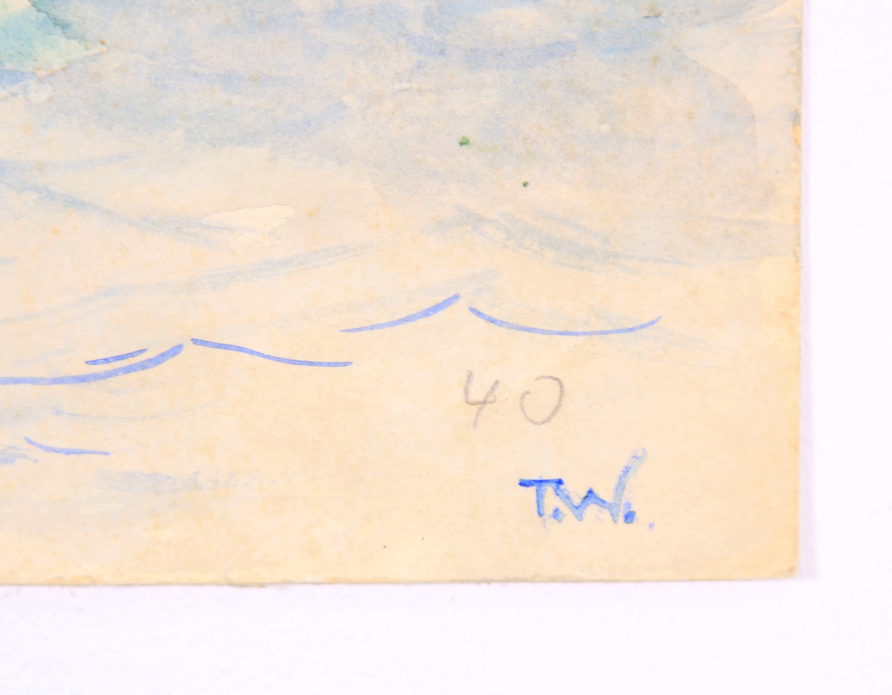 T. Watson Watercolor of a Sailing Race | EBTH