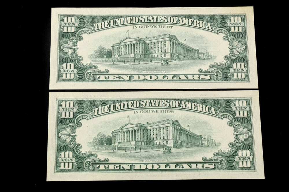 1963 Sequential $10 Federal Reserve Notes | EBTH