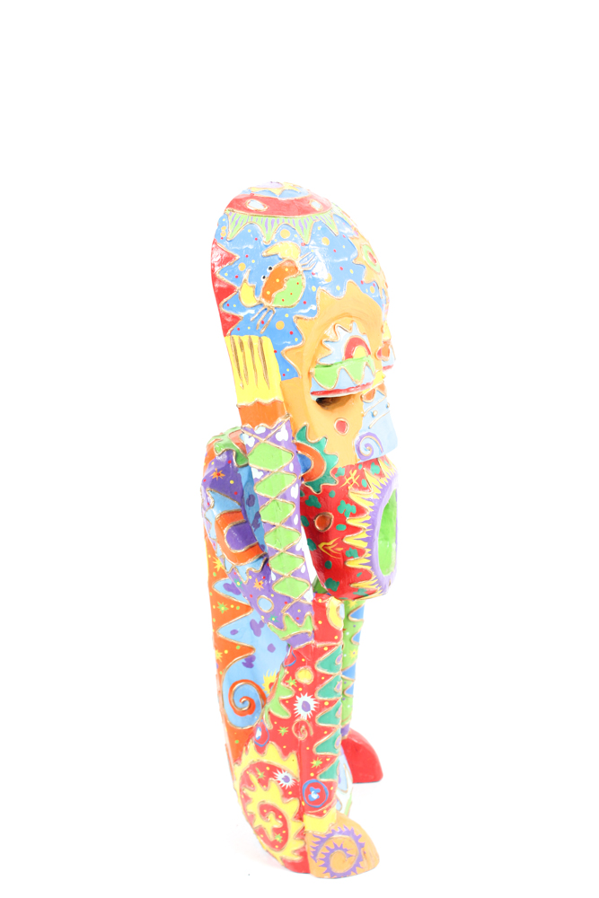 African Handmade Wooden Totem | EBTH