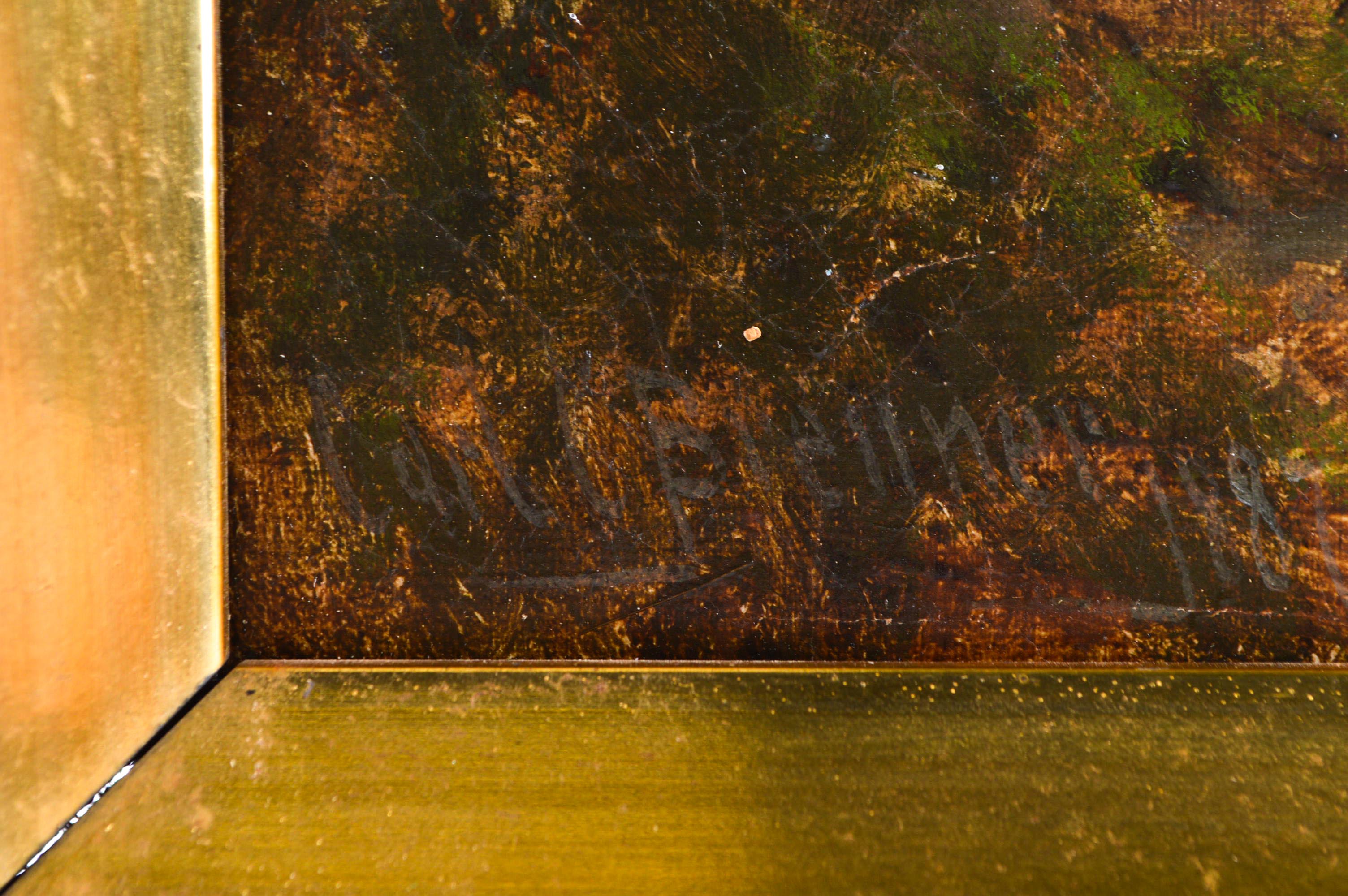 Carl Christian Brenner Oil Painting on Canvas of a Landscape | EBTH