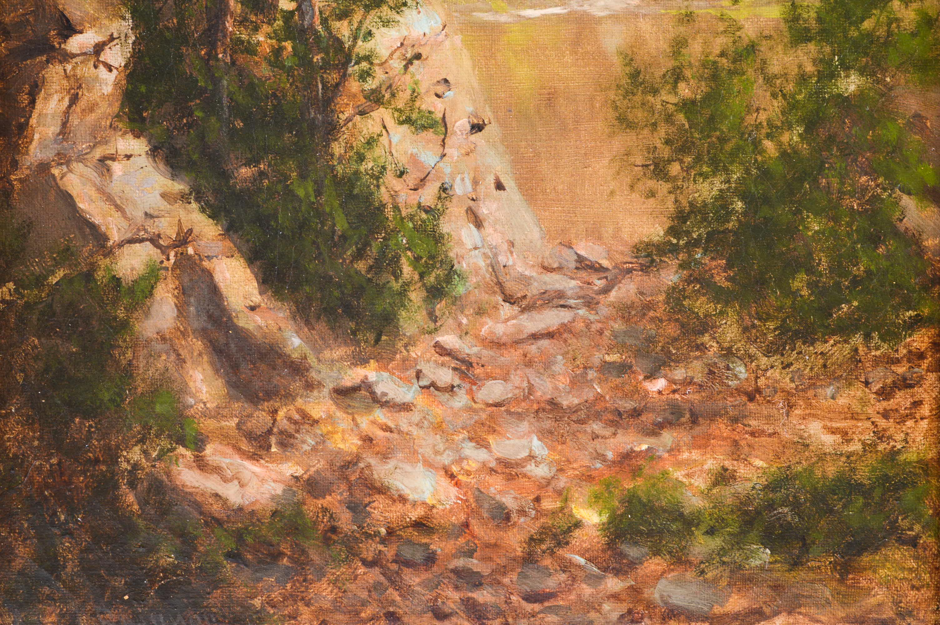 Carl Christian Brenner Oil Painting on Canvas of a Landscape | EBTH