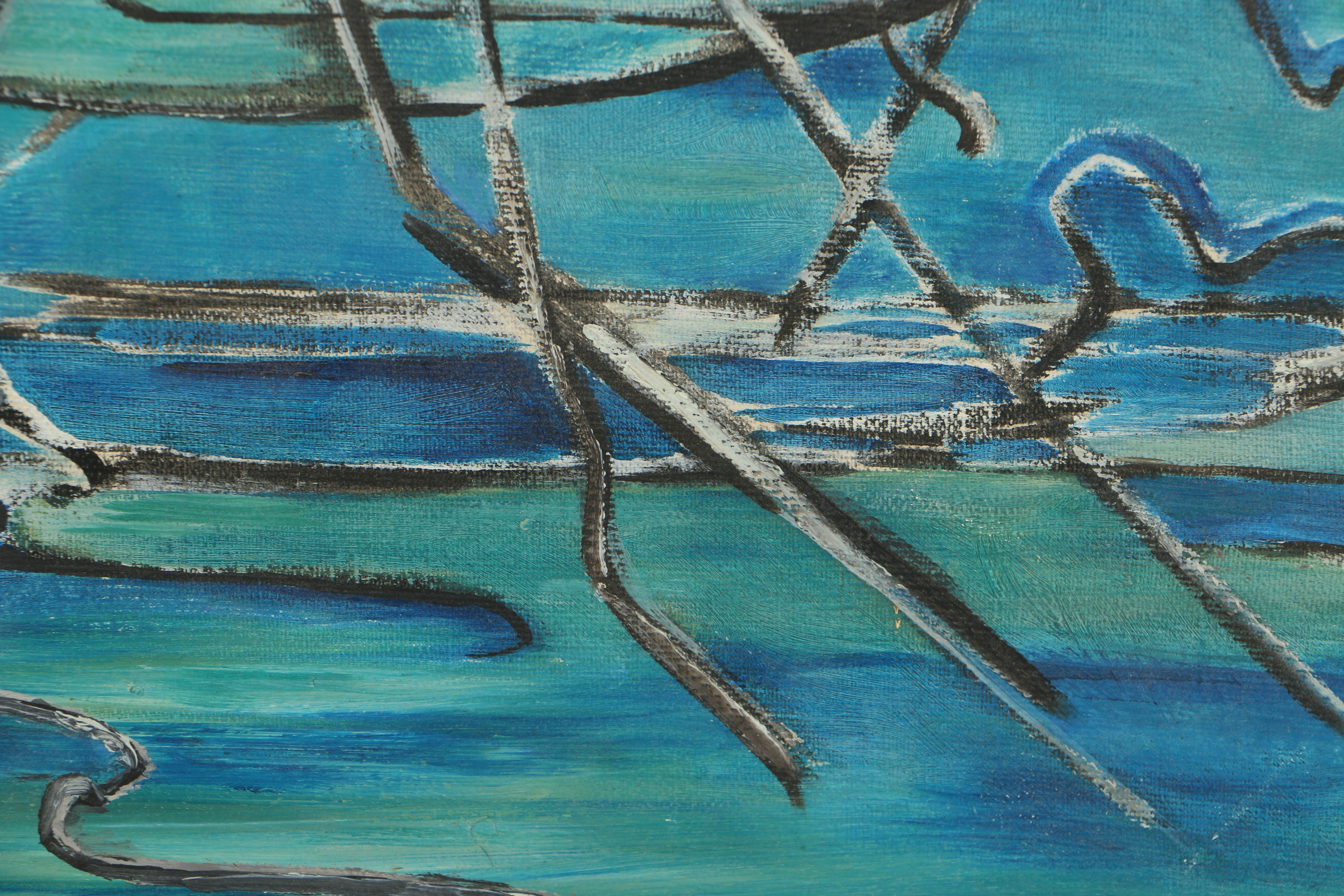 Ida Barbour Carmichael Abstract Oil Painting on Canvas | EBTH