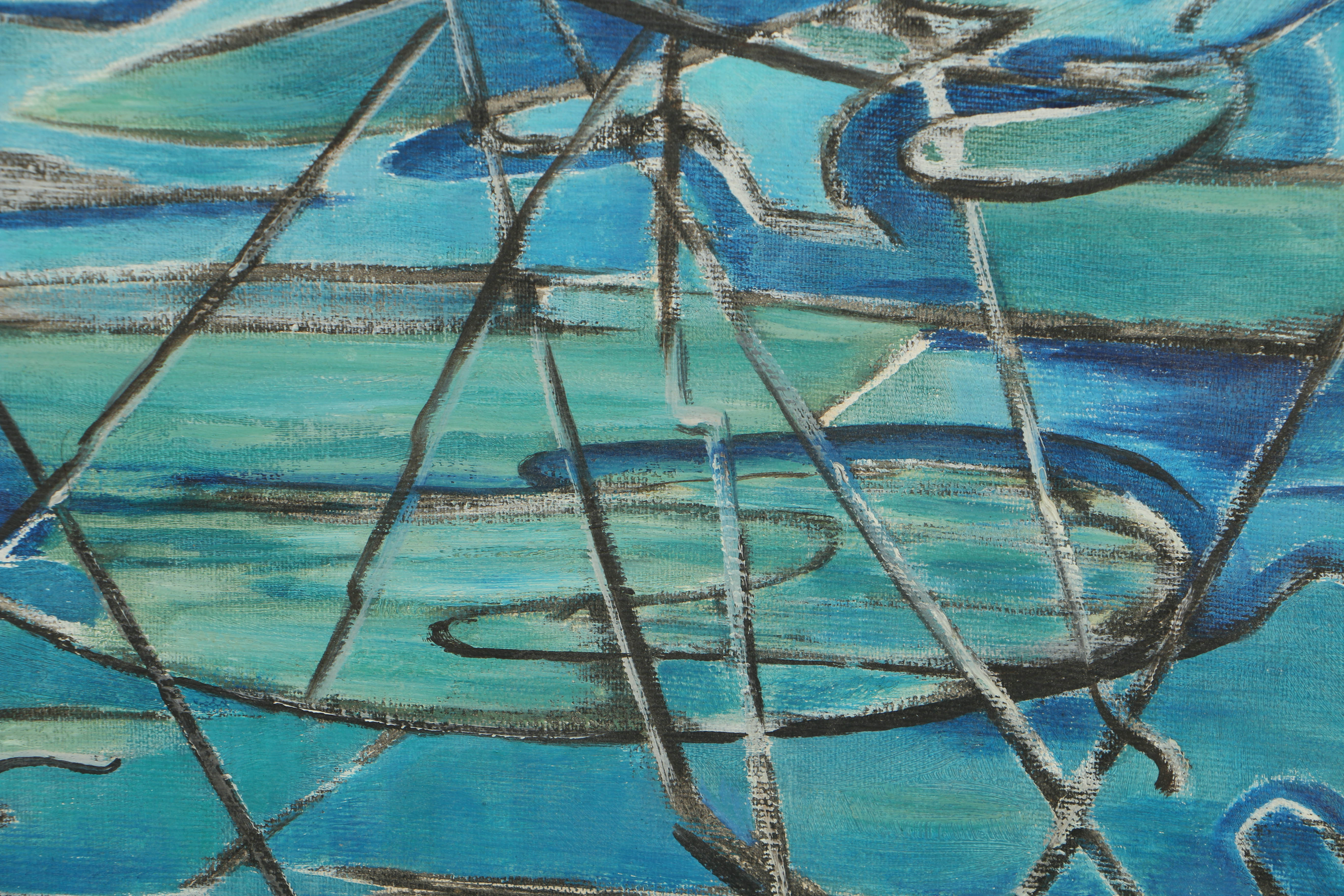 Ida Barbour Carmichael Abstract Oil Painting on Canvas | EBTH