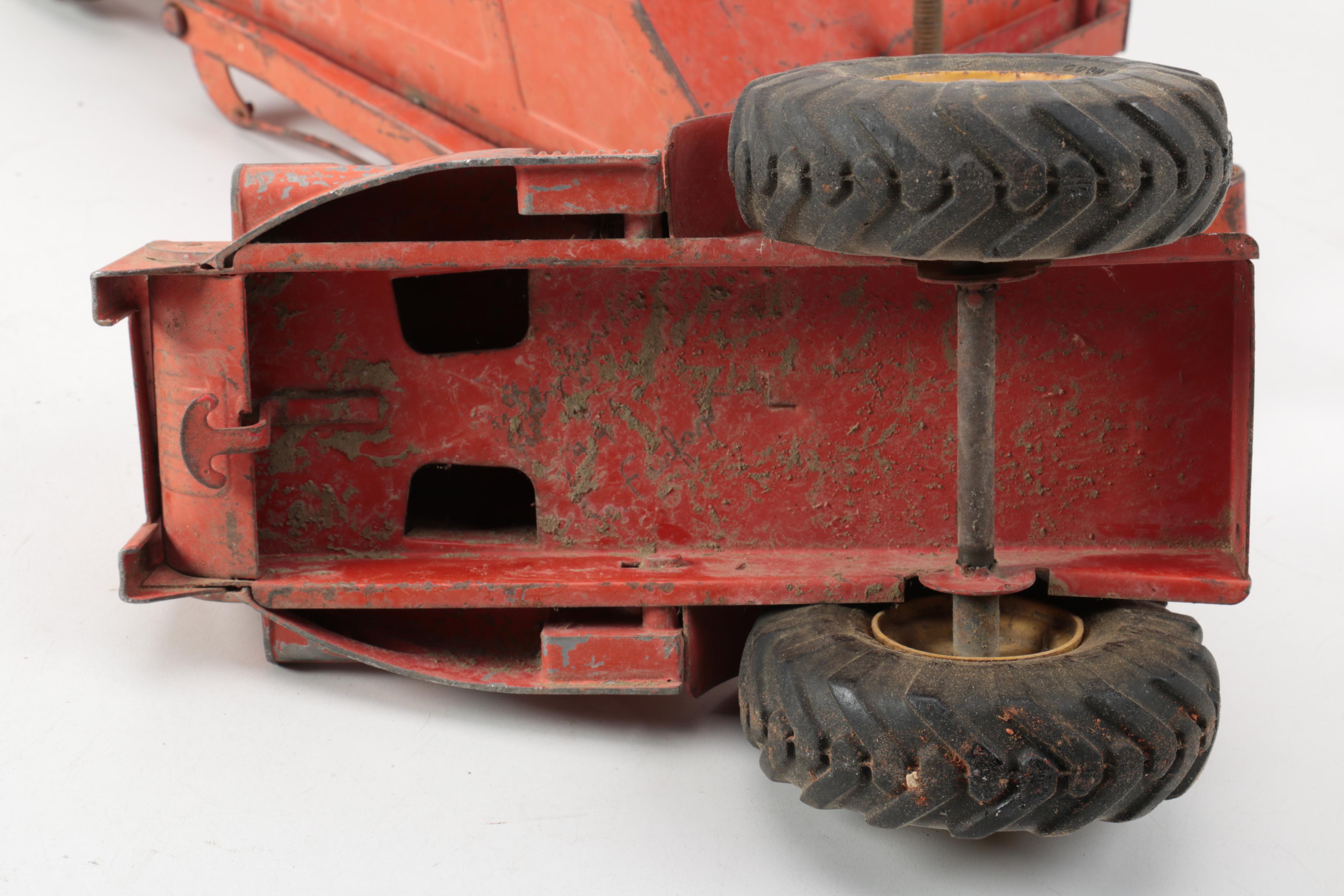 Doepke Model Toys Pressed Steel Tractor and Combine | EBTH