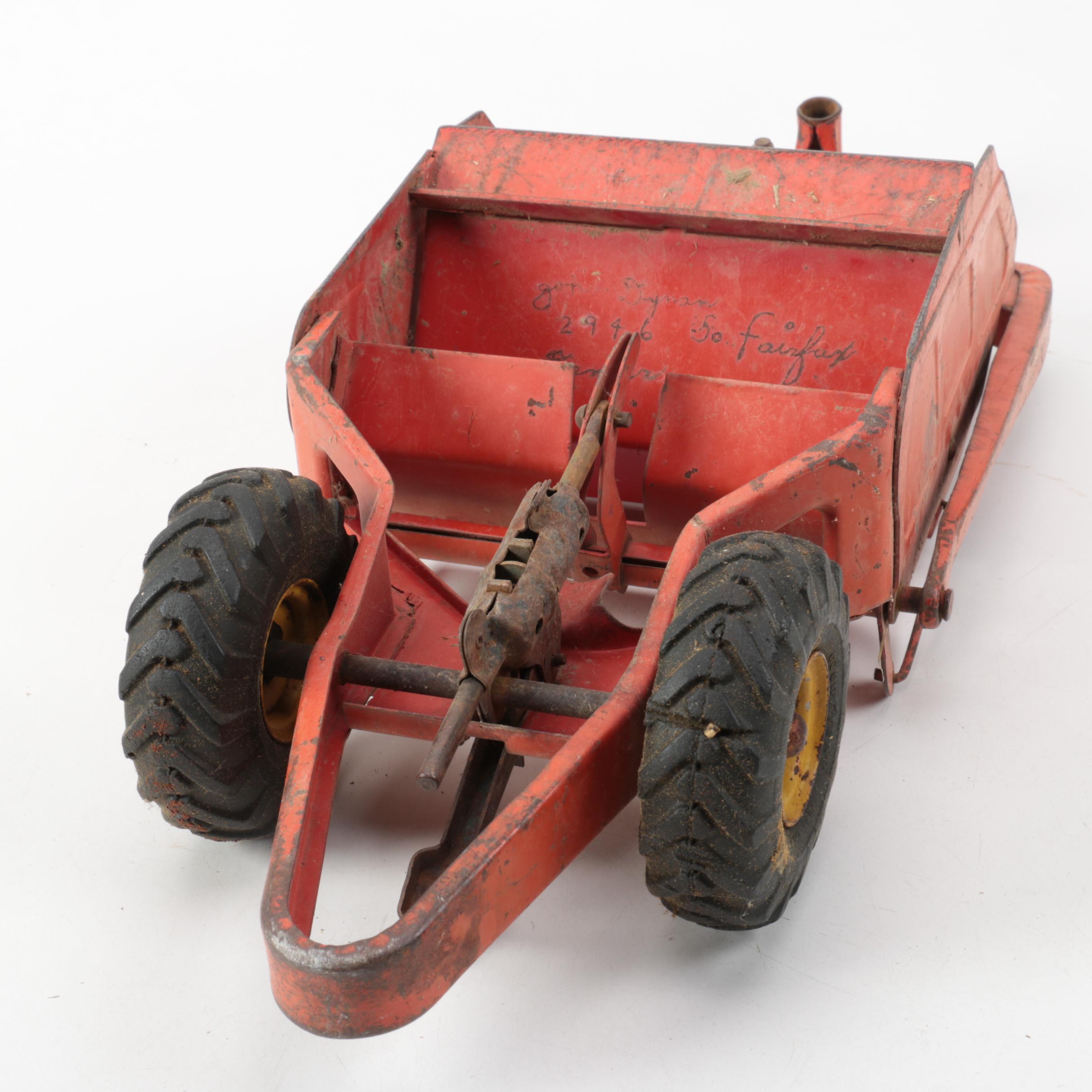 Doepke Model Toys Pressed Steel Tractor and Combine | EBTH