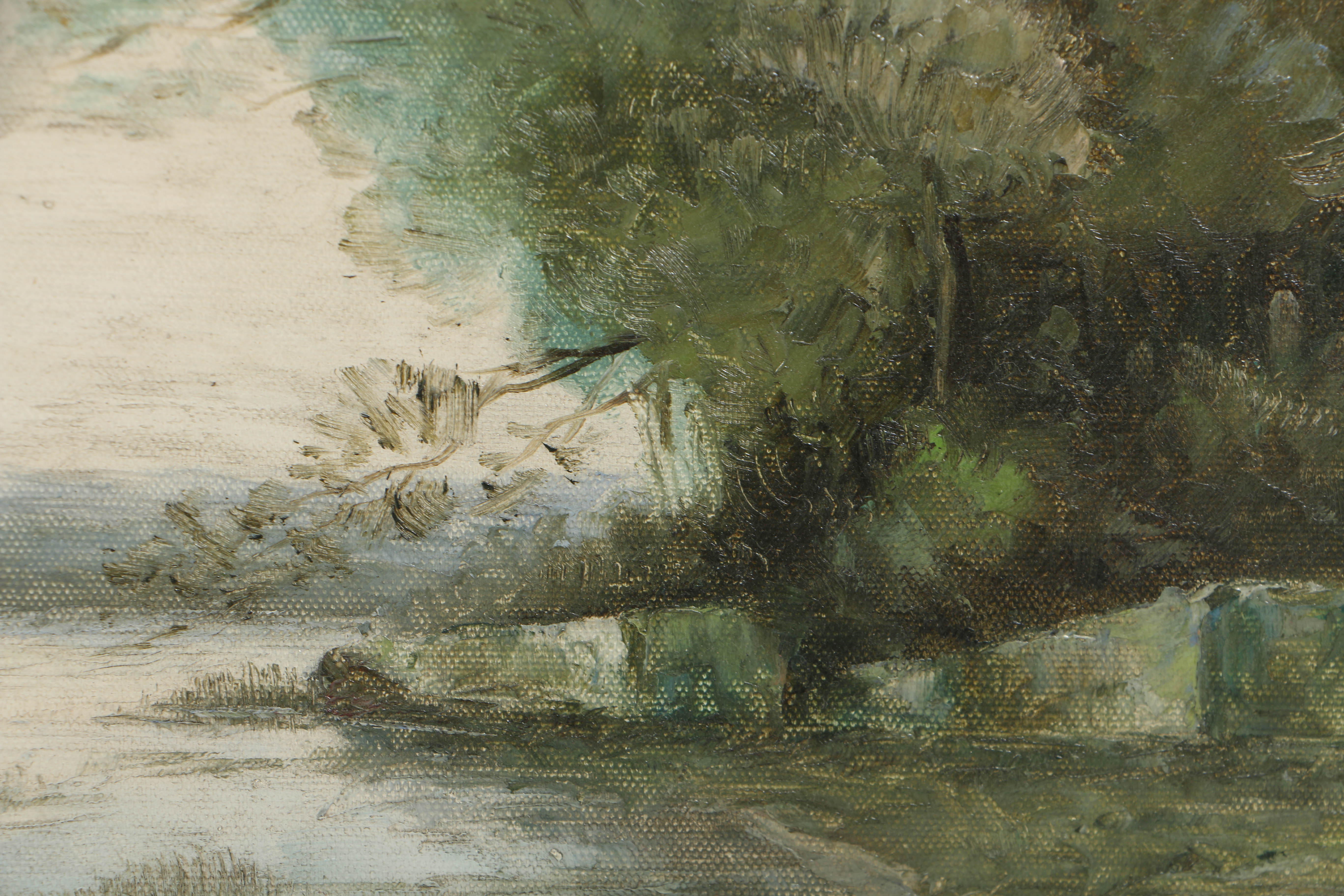 L. Stephano Oil Painting on Canvas of Impressionistic Landscape | EBTH