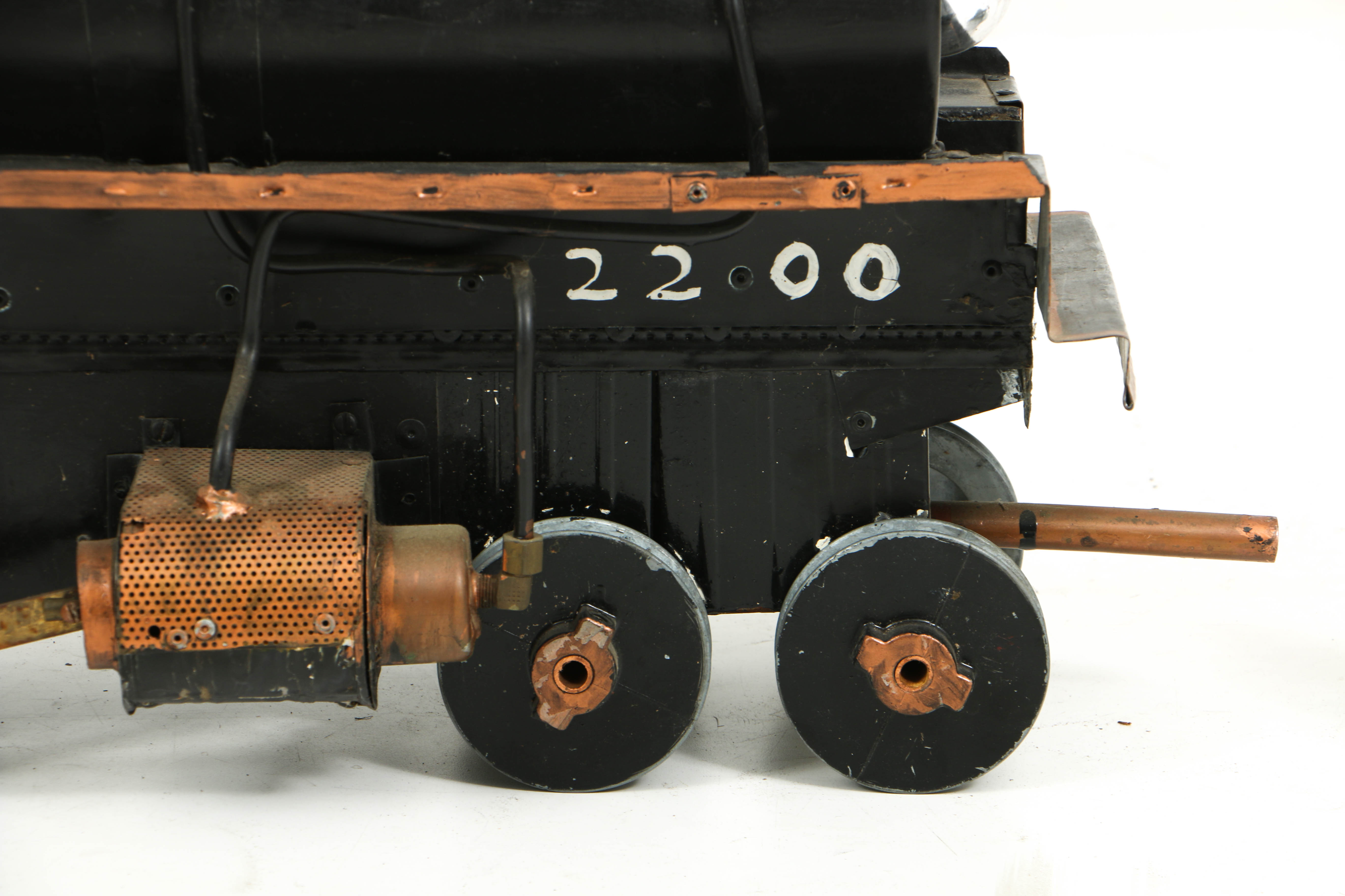 Vintage Hand-Built Live Steam Locomotive Model of Large Scale with ...