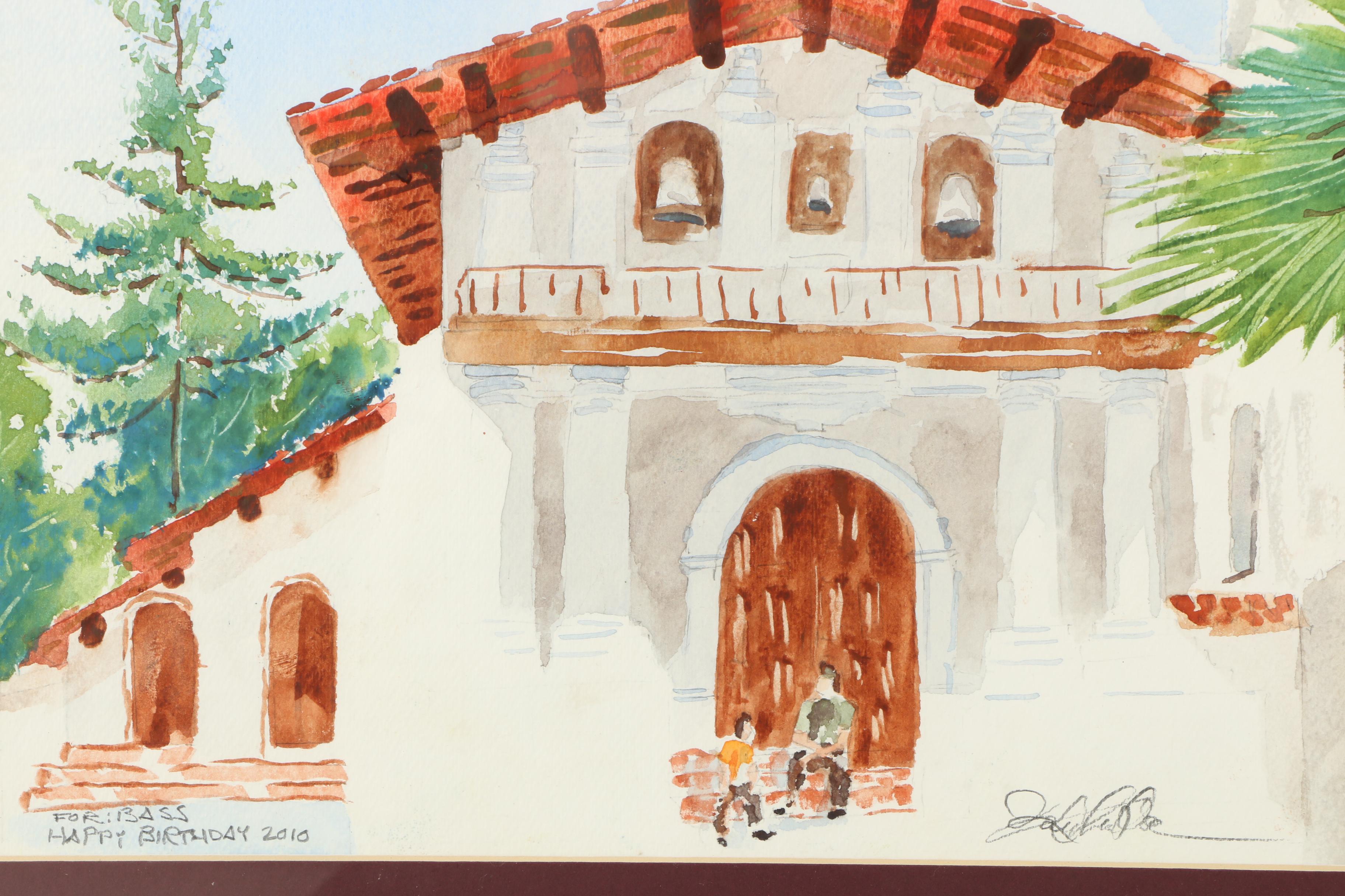 Mark Dykstra Watercolor Painting on Paper of Church | EBTH