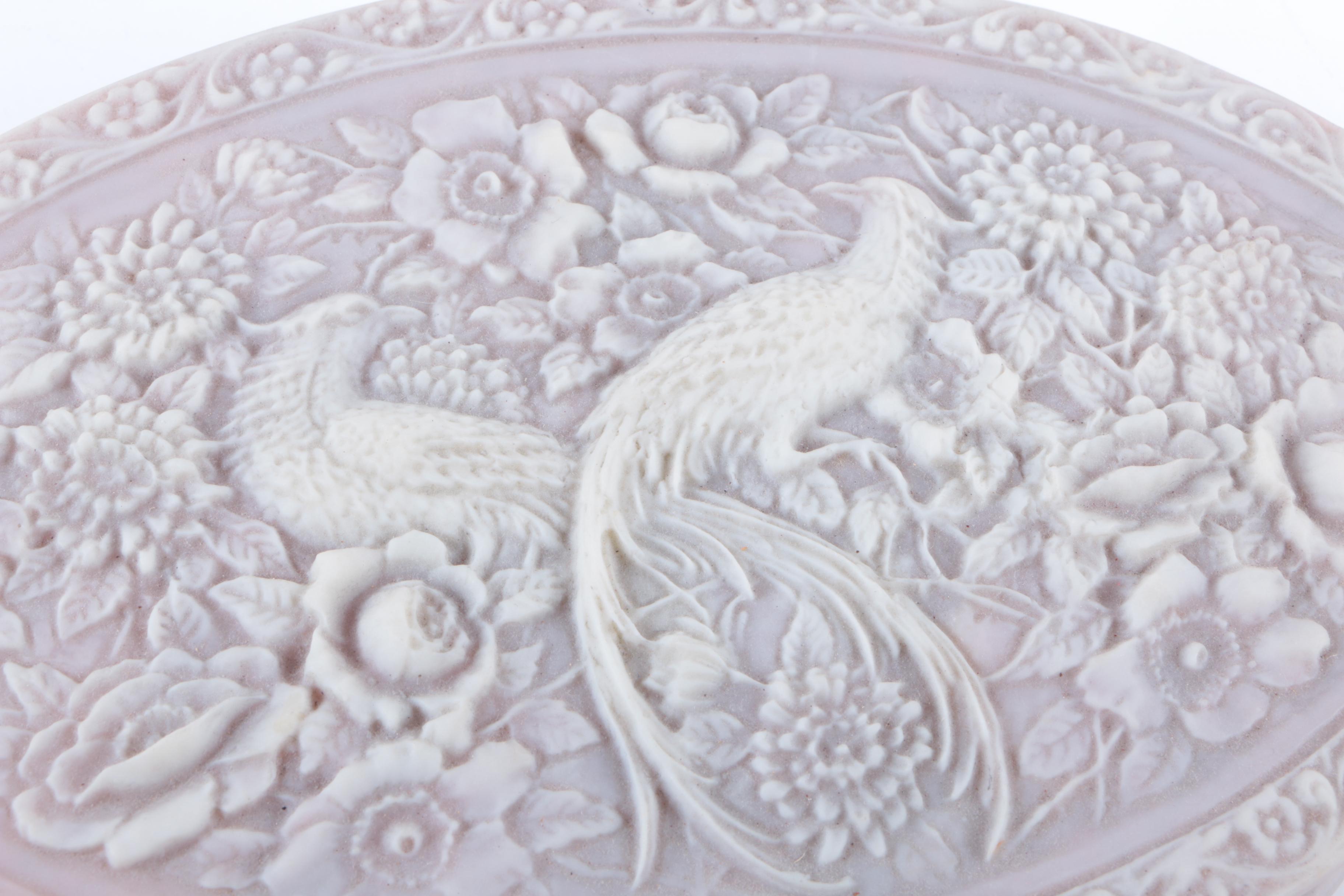 Hand Crafted Incolay Stone Trinket Box | EBTH