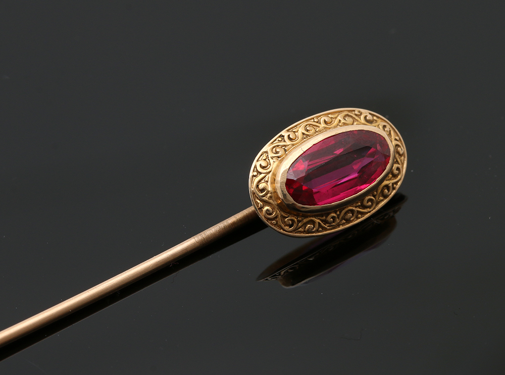 9K, 10K and 14K Yellow Gold Gemstone Stick Pins | EBTH