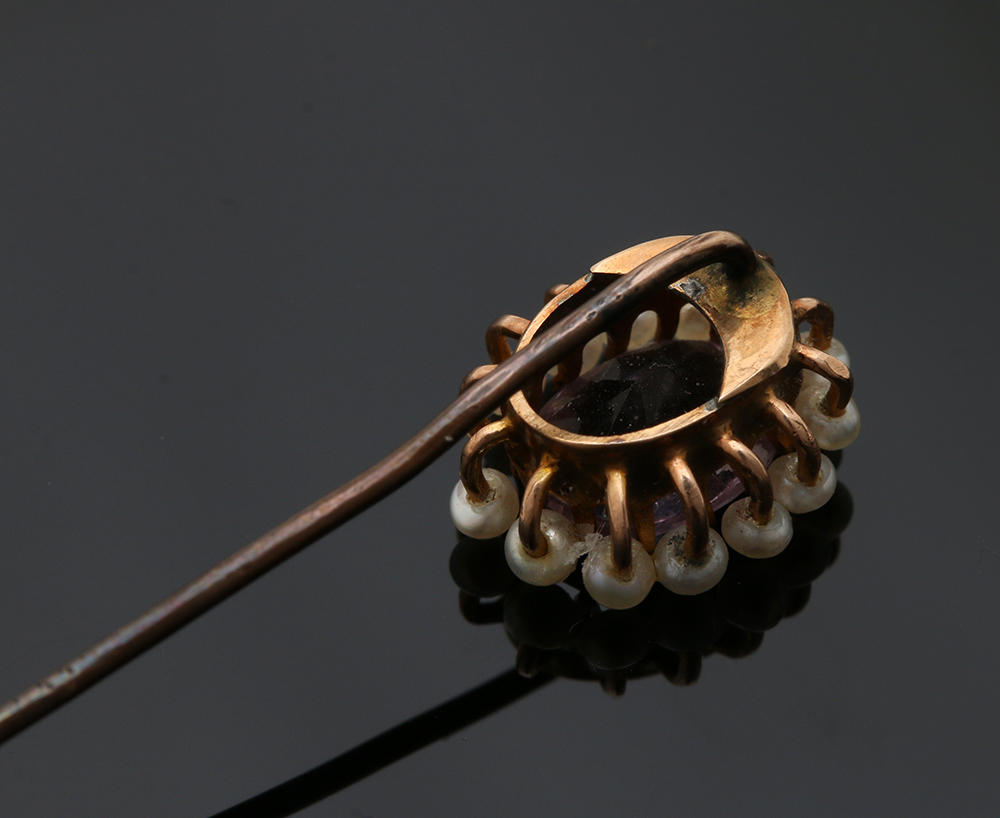 9K, 10K and 14K Yellow Gold Gemstone Stick Pins | EBTH