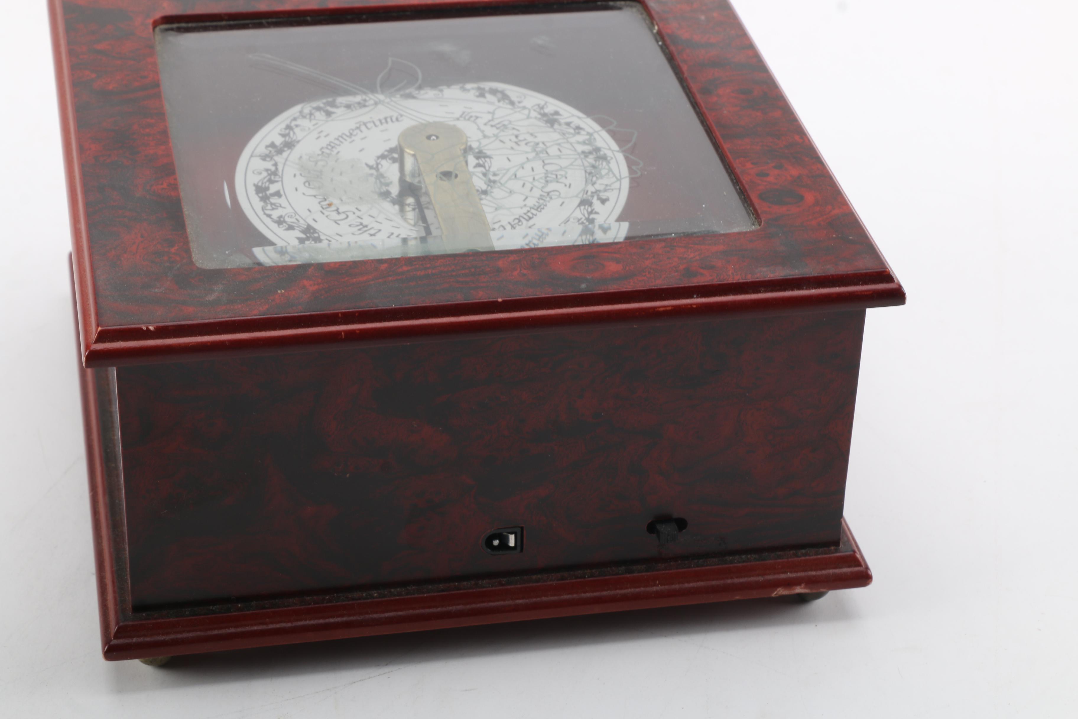 Thomas Pacconi Wood Music Box With Three Discs | EBTH