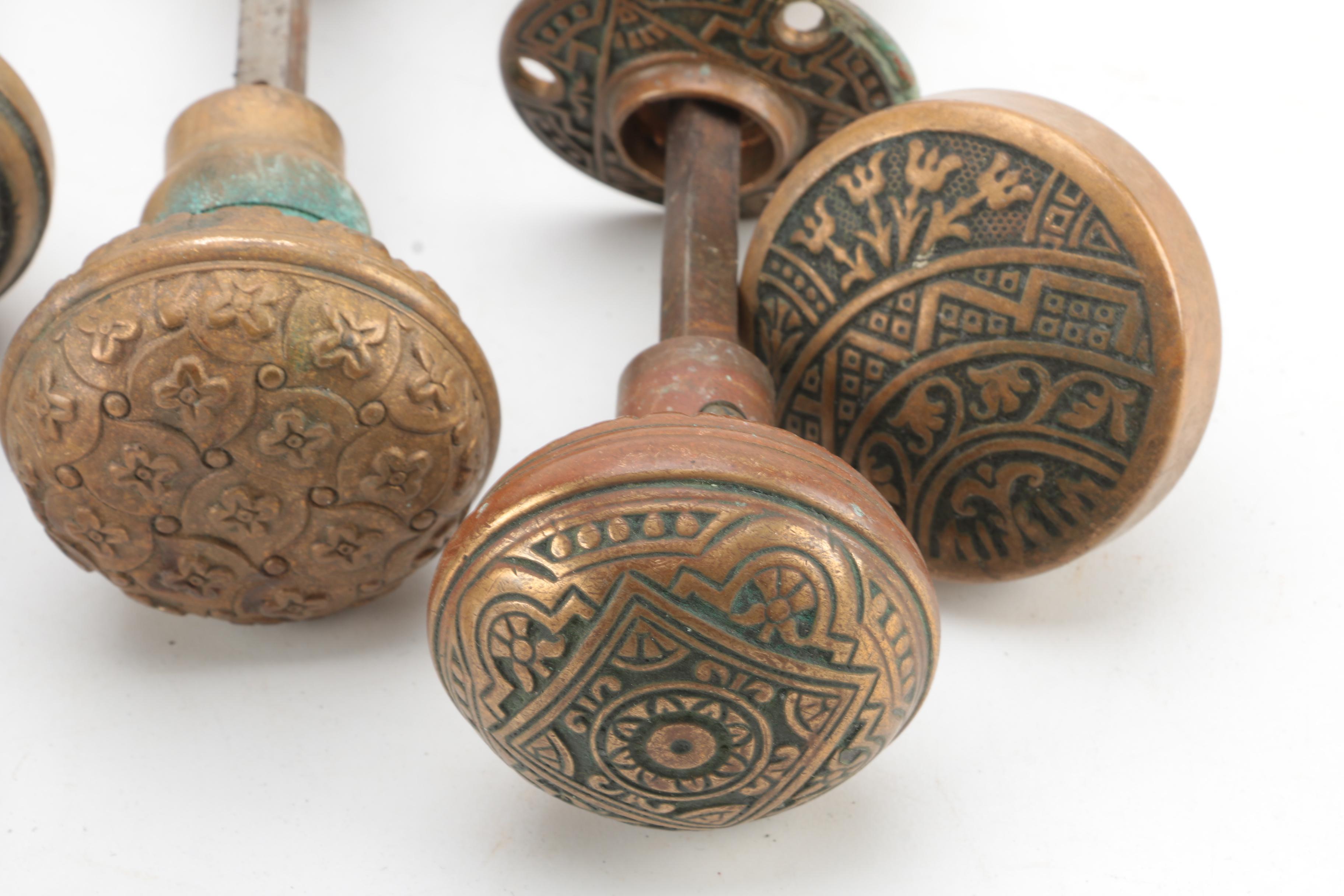 Vintage Cast Brass Door Knobs | EBTH